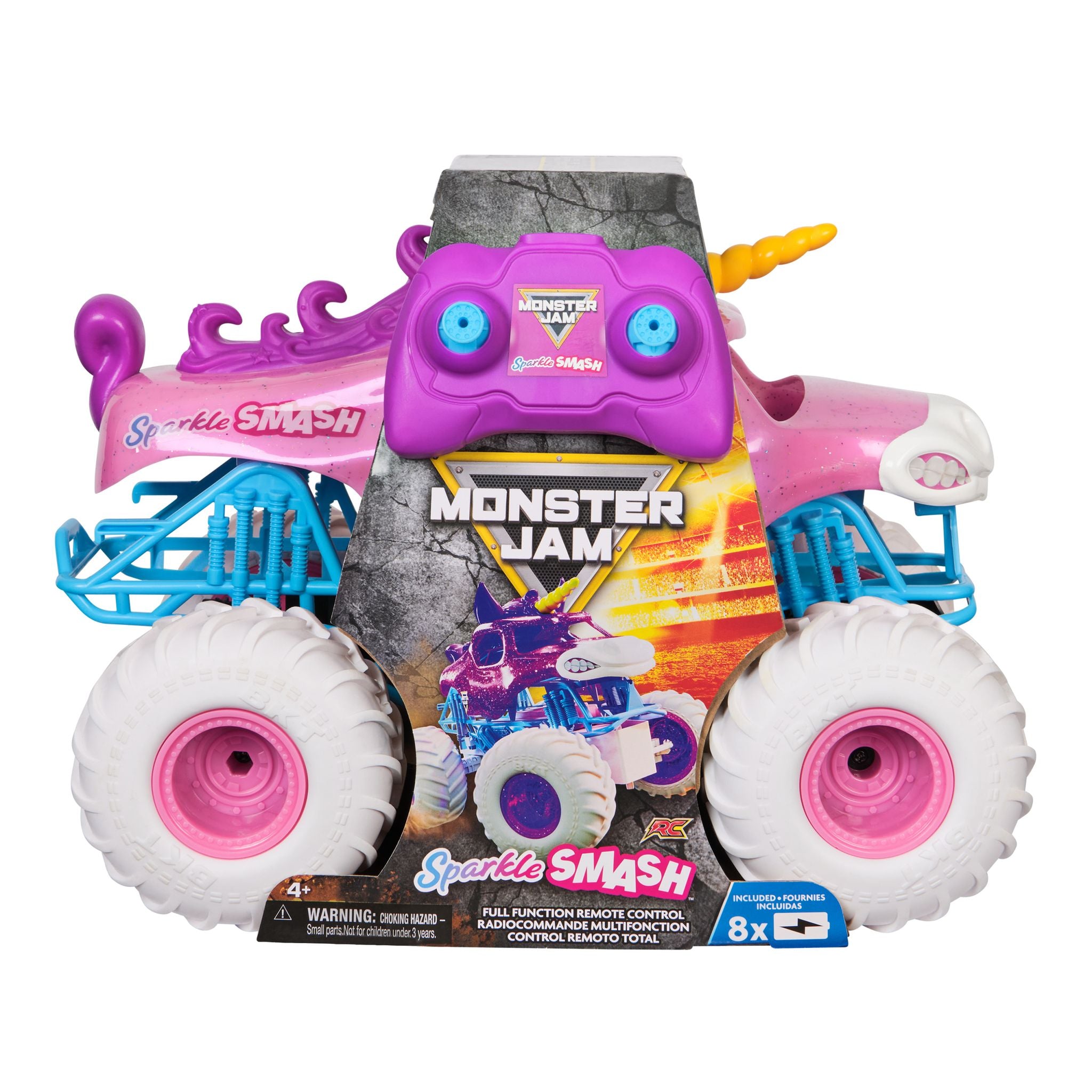 Monster Jam 1:16 Remote Control Sparkle Smash – Toyworld Australia