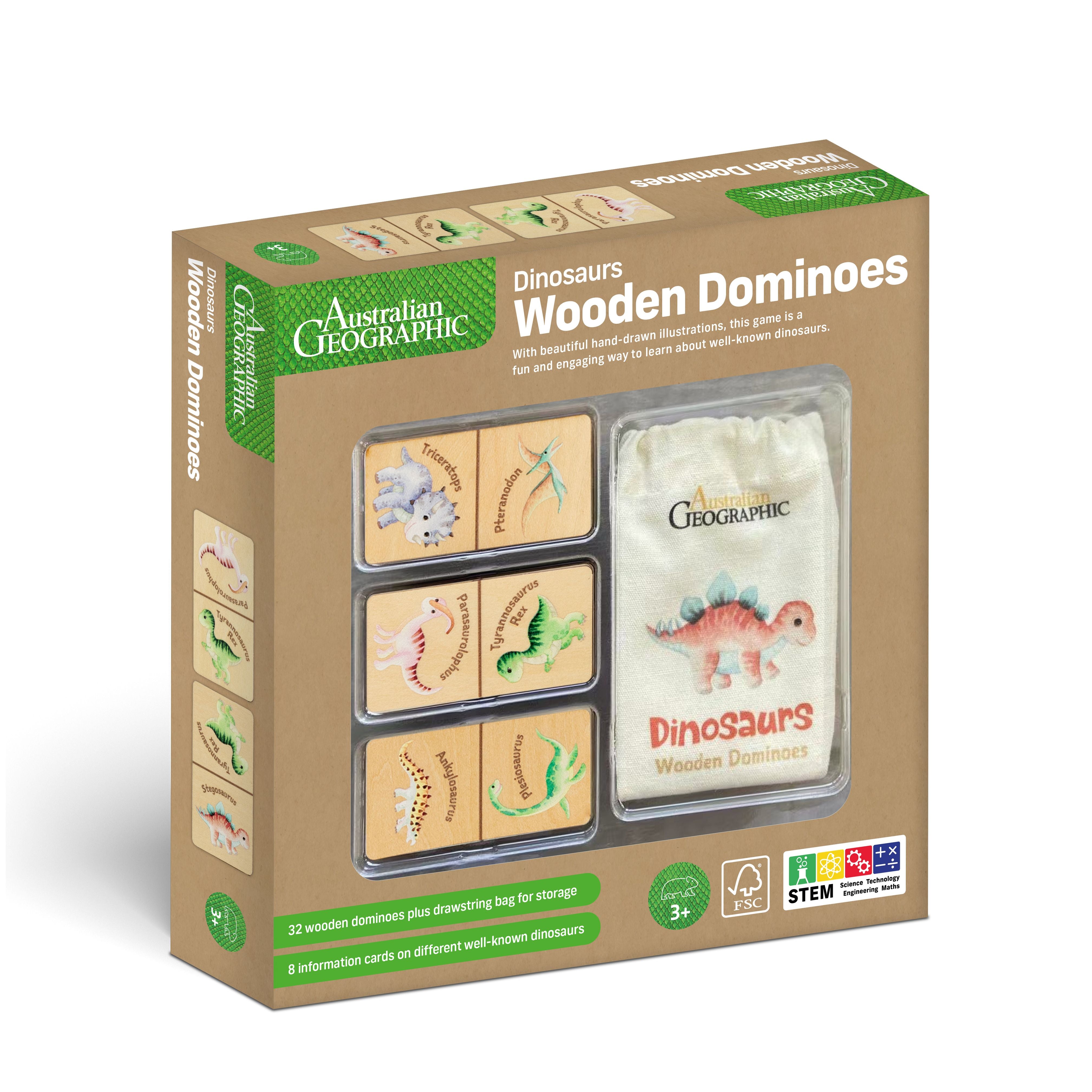 Australian Geographic Dinosaur Dominoes – Toyworld Australia