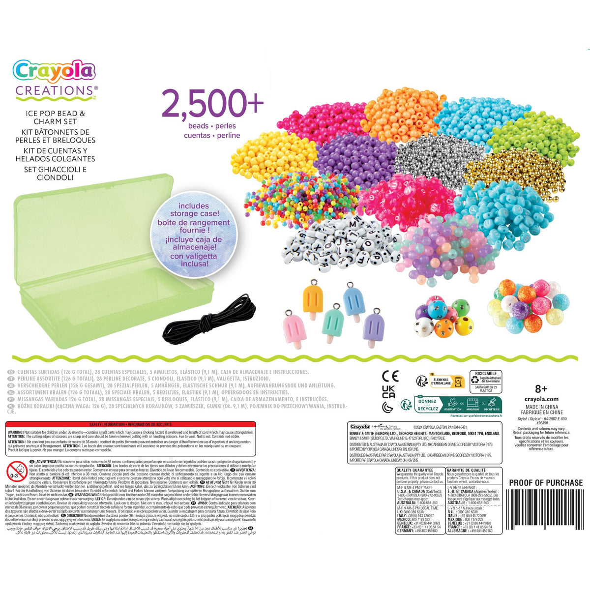 Crayola Creations Ice Pop Bead & Charm Set – Toyworld Australia
