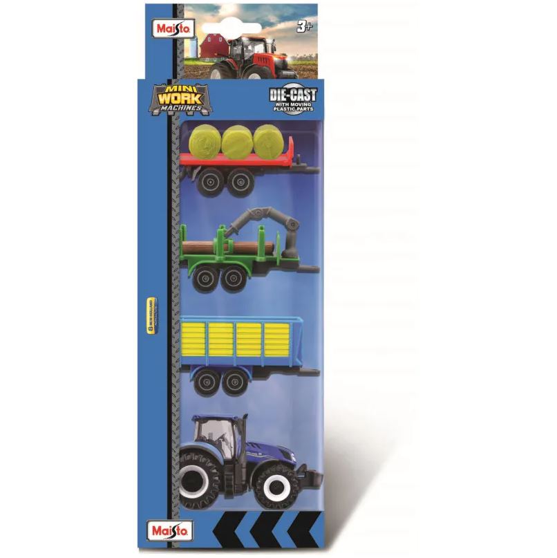 Maisto Mini Work Machines - Farm 4 Pack Assortment – Toyworld Australia