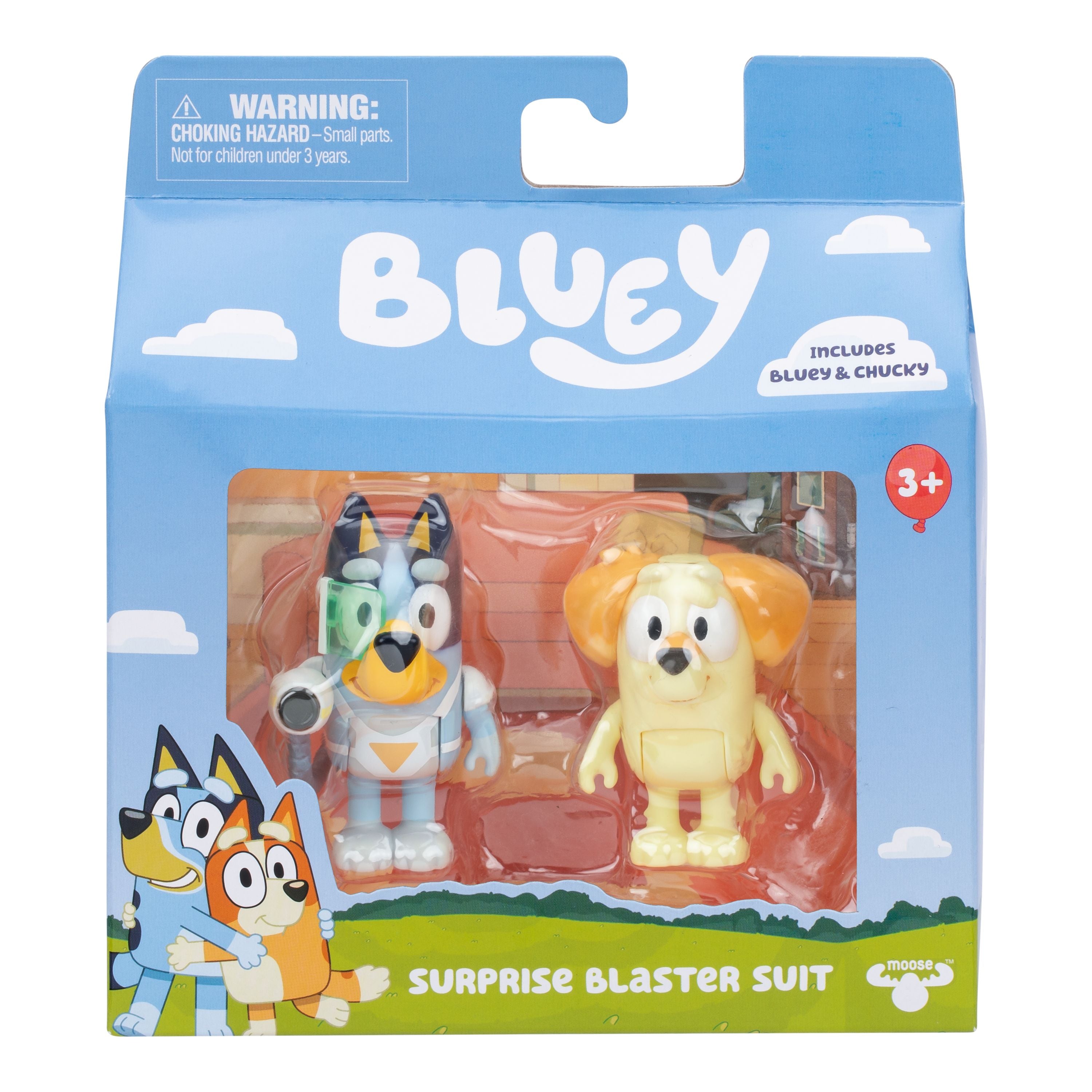 Bluey S12 Surprise Blaster Suit 2 Figure Pack - Bluey & Chucky ...