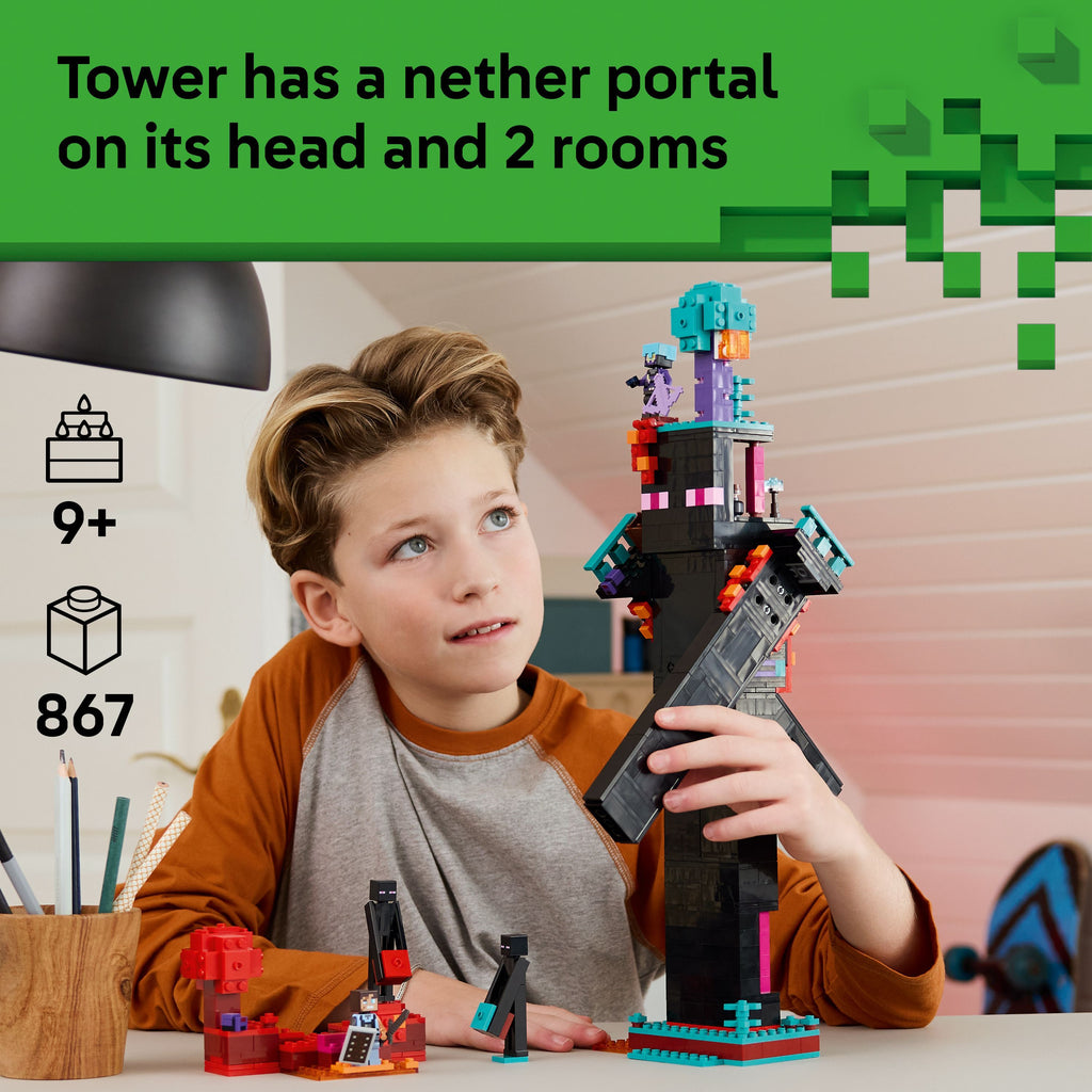 LEGO 21279 Minecraft The Enderman Tower – Toyworld Australia