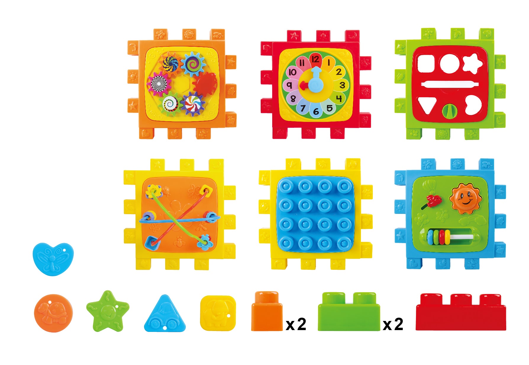 Playgo Toys Ent. Ltd. 6 In 1 Play Cube – Toyworld Australia