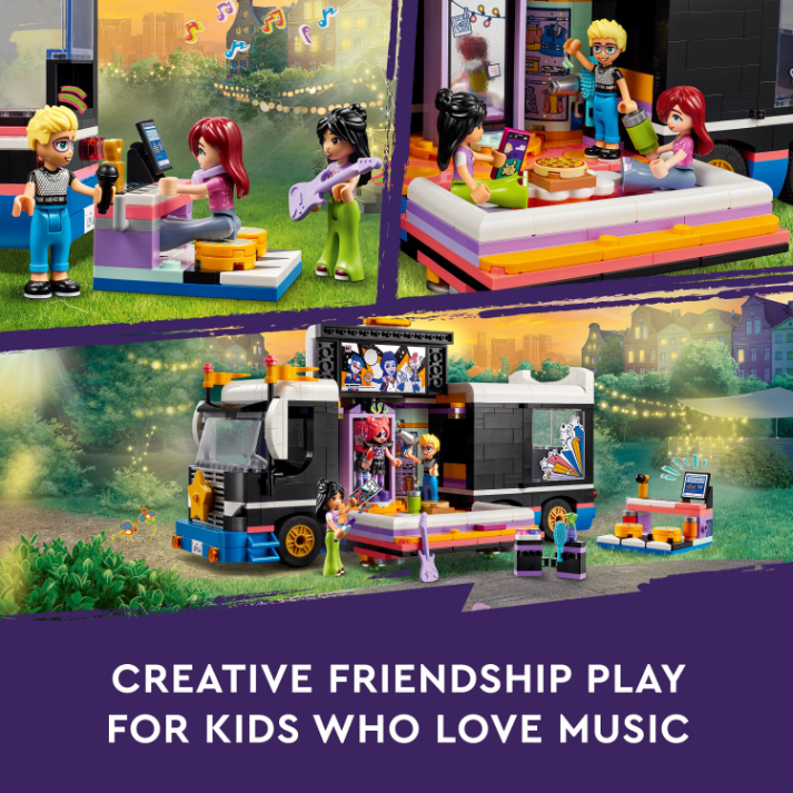 LEGO 42619 Friends Pop Star Music Tour Bus – Toyworld Australia