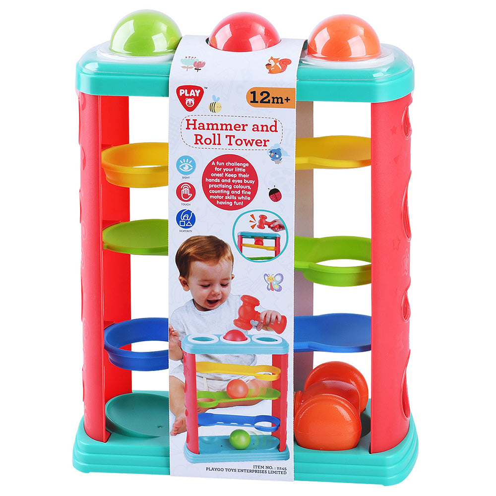 Playgo Toys Ent. Ltd. Hammer And Roll Tower – Toyworld Australia