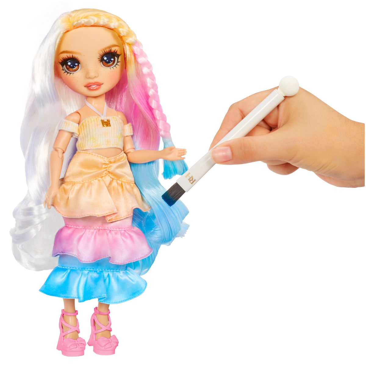 Rainbow High Watercolour & Create DIY Fashion Doll - Brown Eyes ...