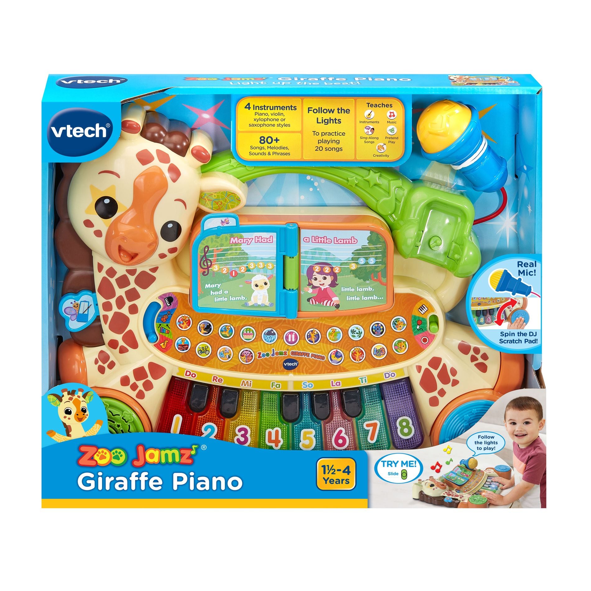 VTech Zoo Jams Giraffe Piano – Toyworld Australia