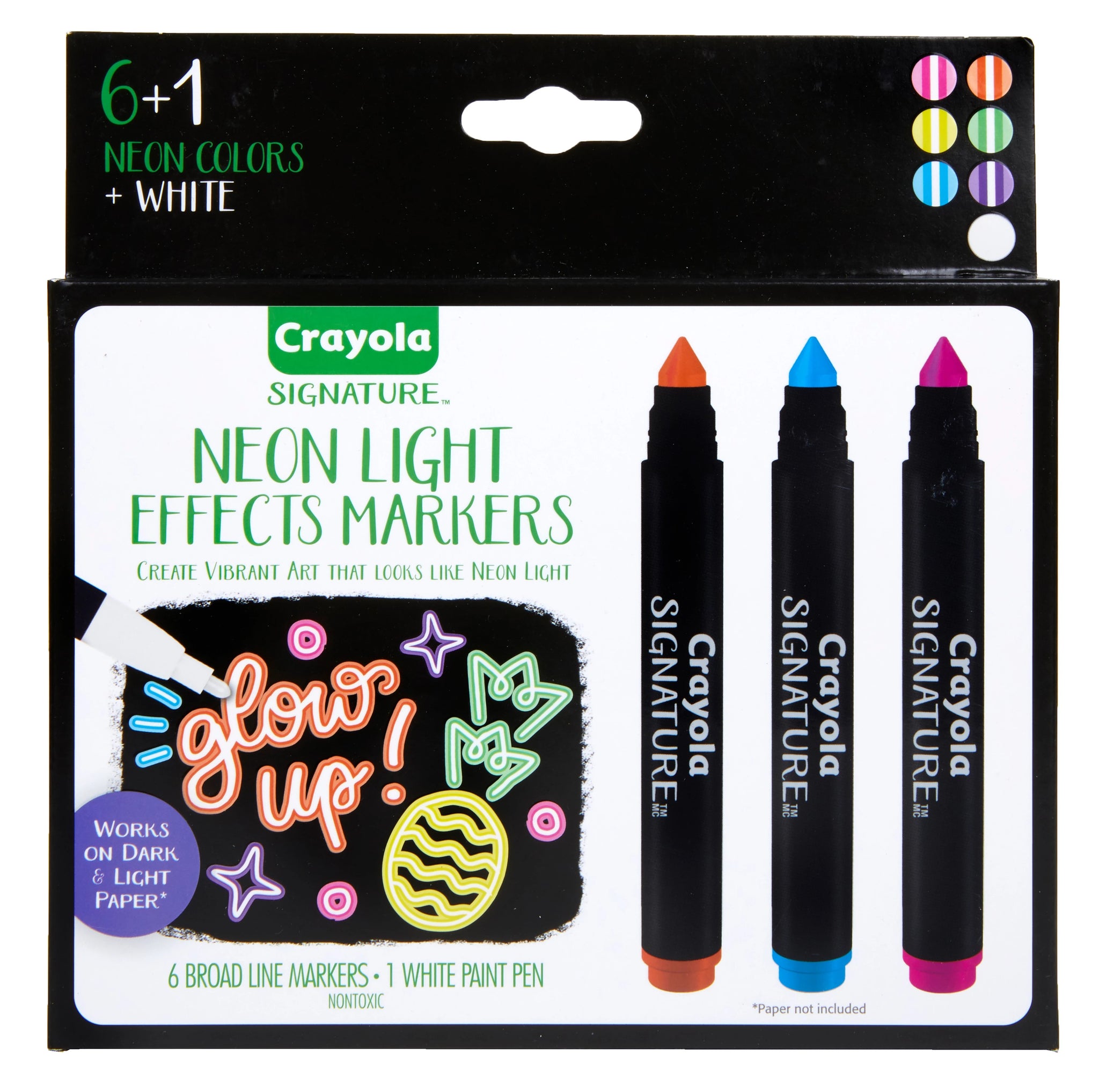 Crayola Signature Neon Light Effects Markers – Toyworld Australia