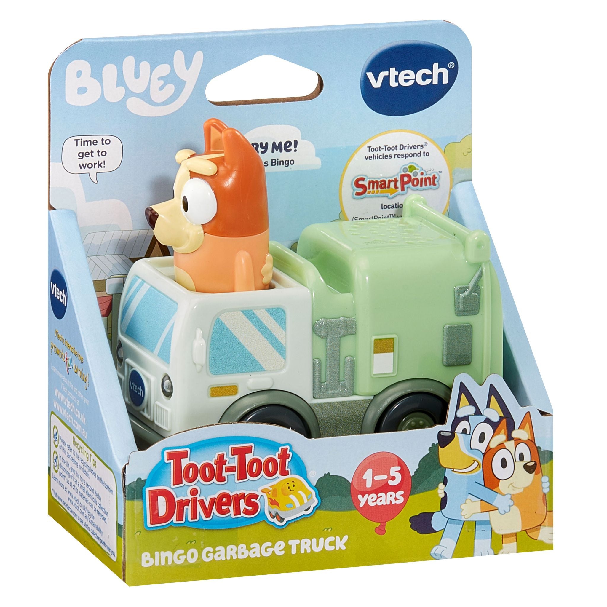 VTech Bluey Toot-Toot Drivers Bingo Garbage Truck – Toyworld Australia