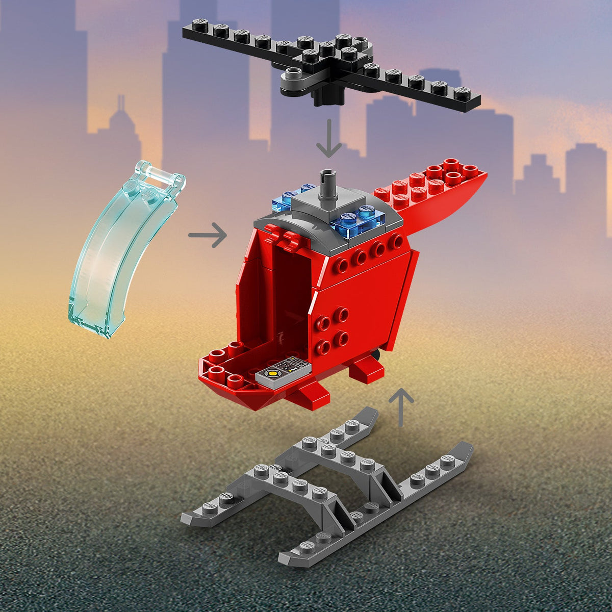 LEGO 60318 City Fire Helicopter – Toyworld Australia