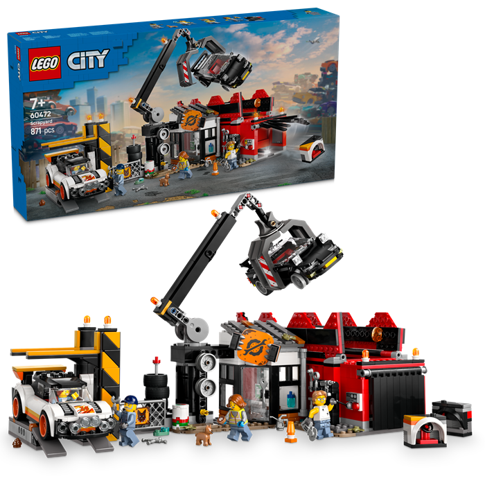 LEGO 60472 City Scrapyard with Cars – Toyworld Australia