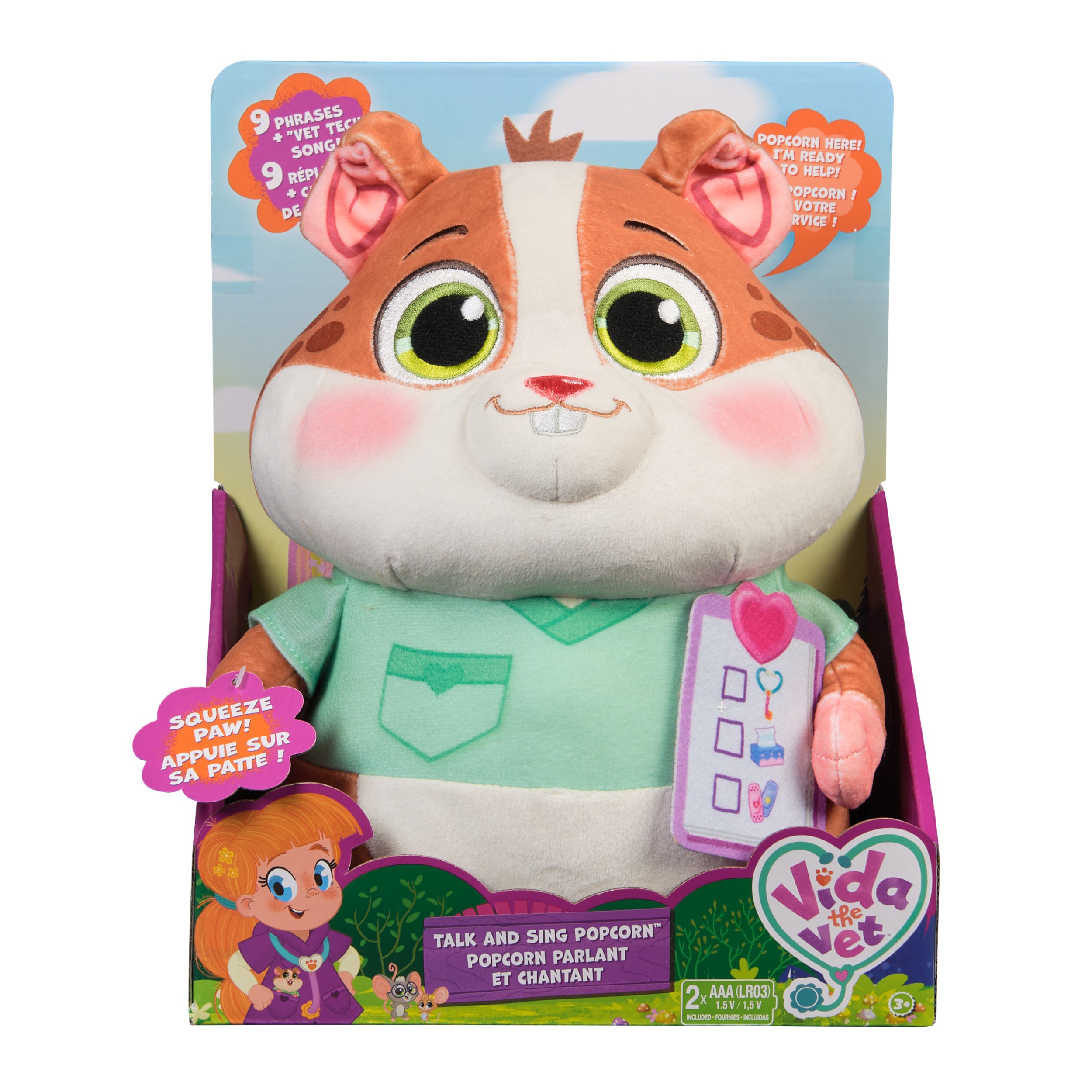 Vida The Vet Talk & Sing Popcorn Interactive Plush – Toyworld Australia