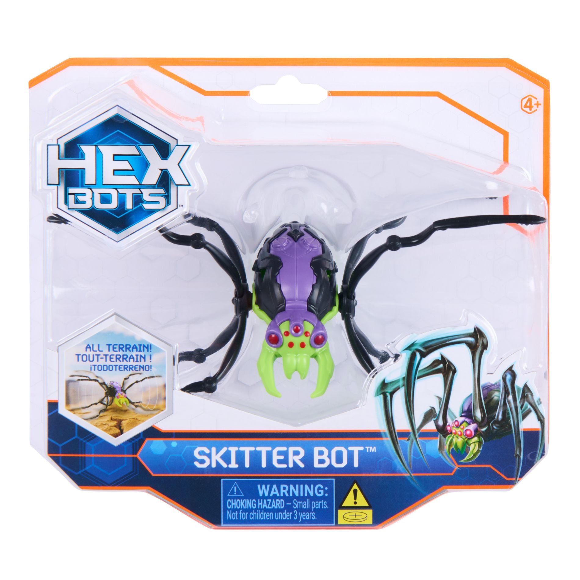 Hex Bots Skitter Bot Spider - Purple/Green – Toyworld Australia