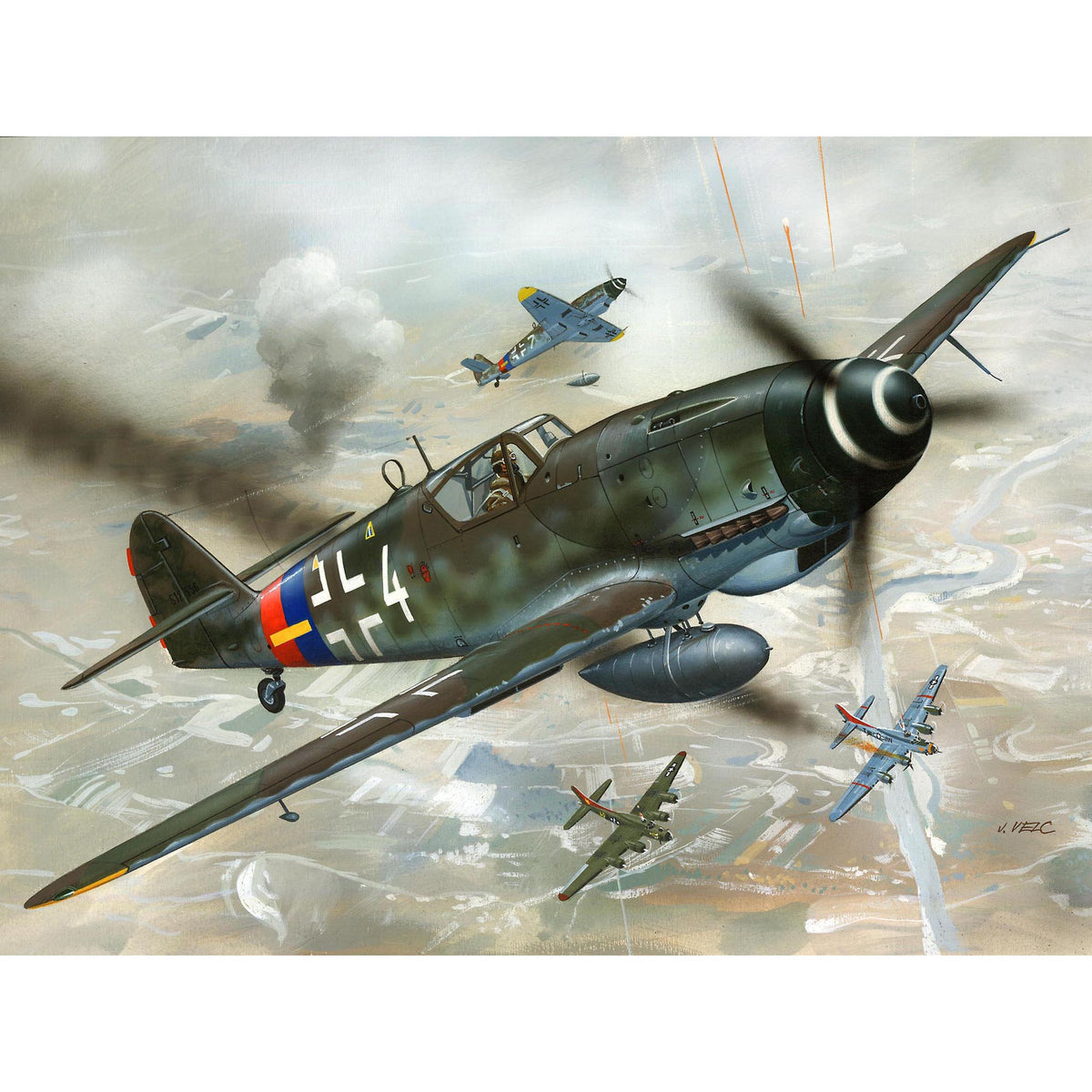 Revell 1:72 Messerschmitt BF 109 G-10 Model Kit – Toyworld Australia
