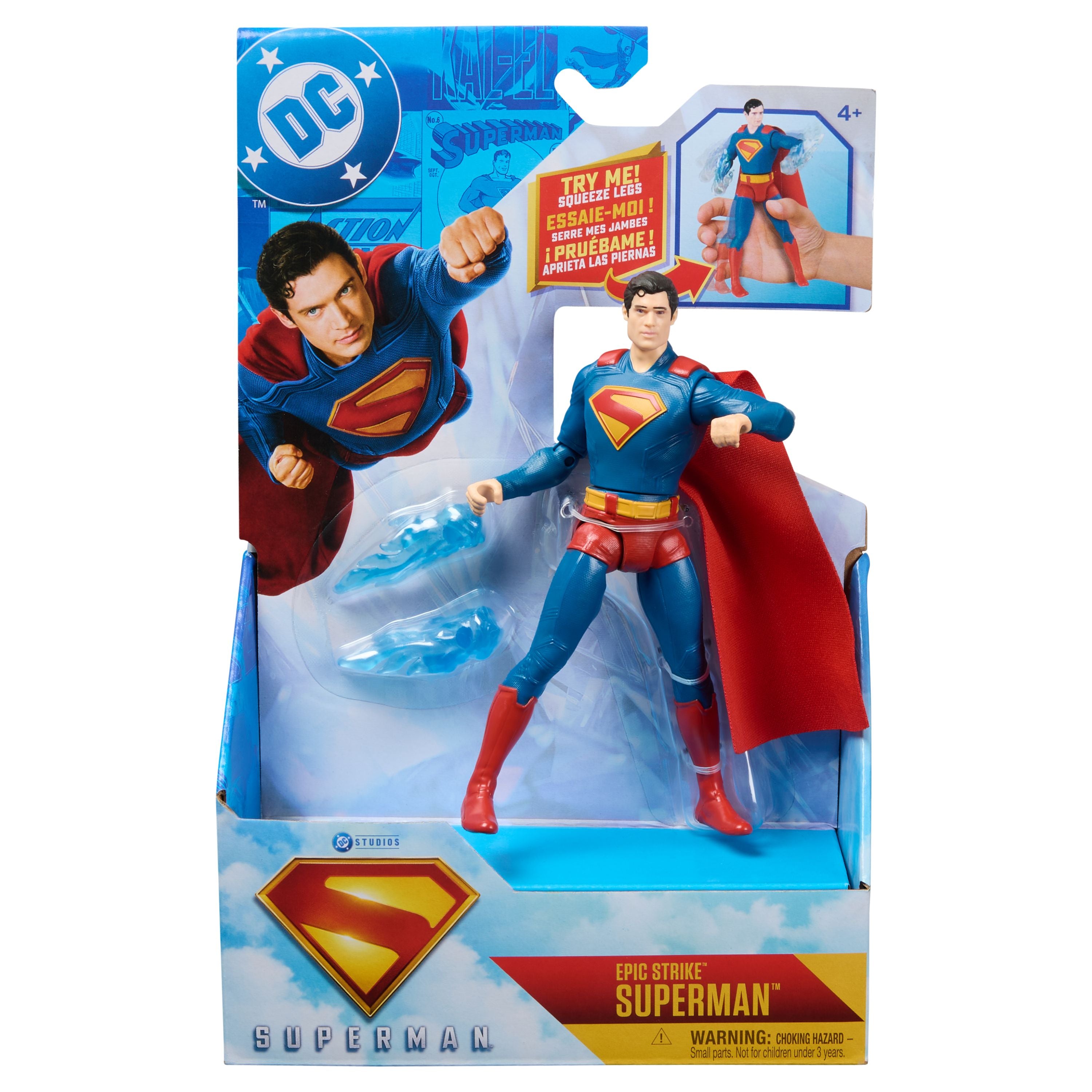 Superman 6 Inch Leg Squeeze Battle Attack Superman – Toyworld Australia