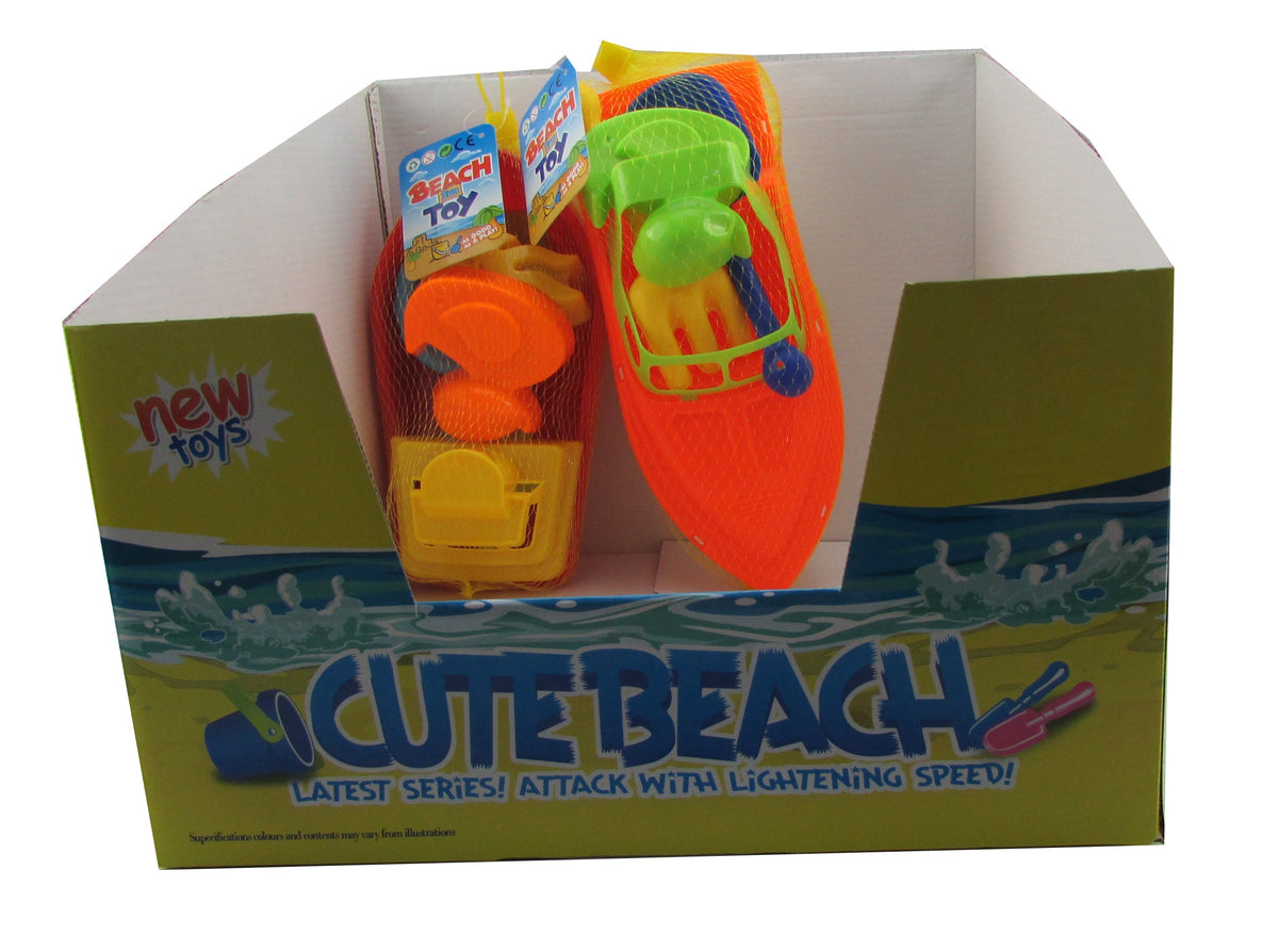 Beach Boat With Accessories Assorted Styles – Toyworld Australia