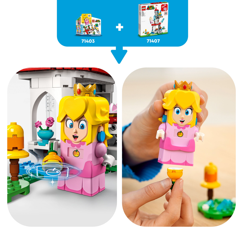LEGO 71407 Super Mario Cat Peach Suit And Frozen Tower Expansion Set ...