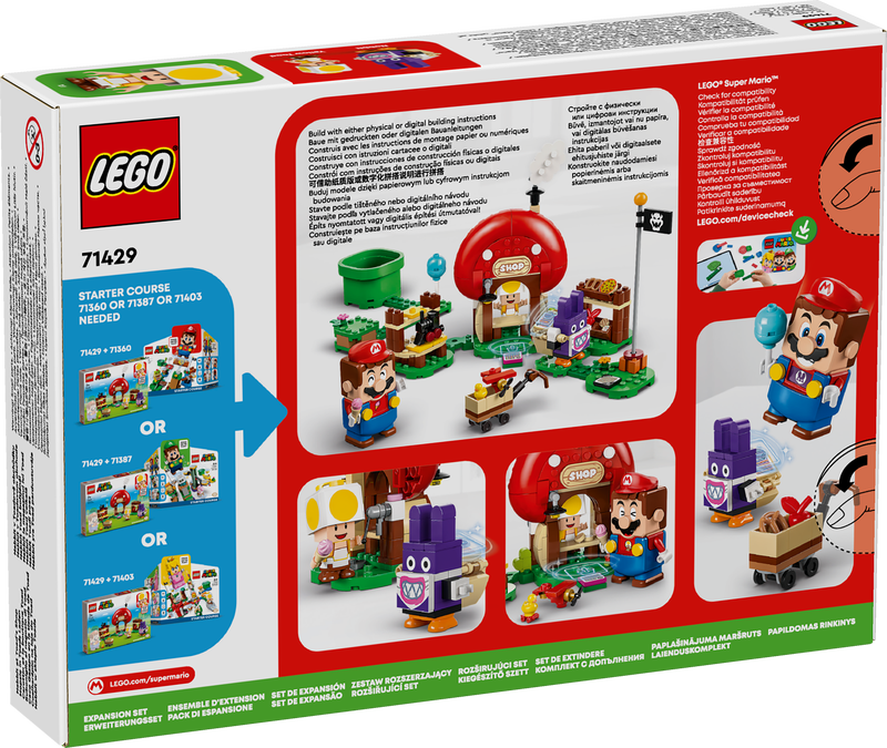 LEGO 71429 Super Mario Nabbit At Toad's Shop Expansion Set – Toyworld ...
