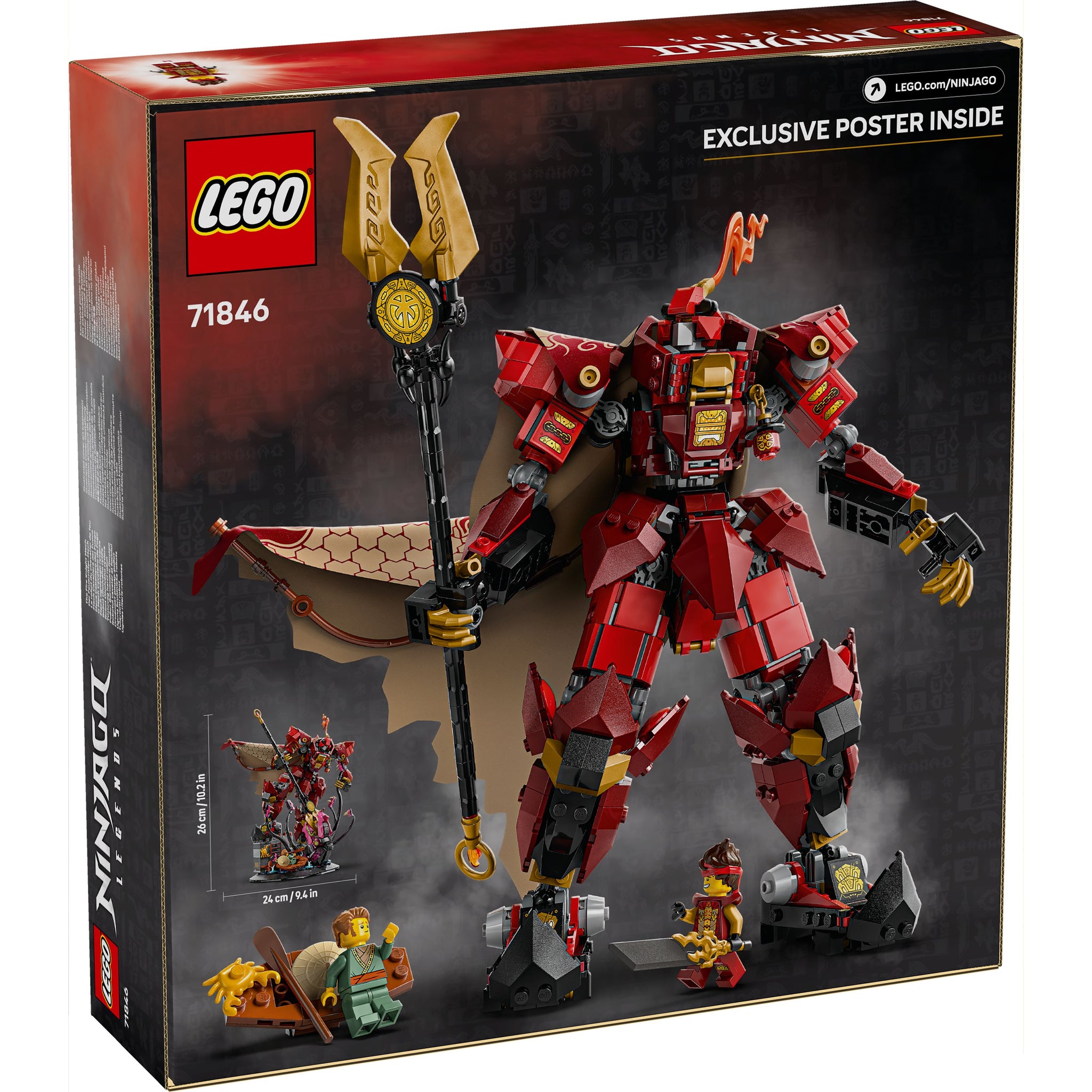 LEGO 71846 NINJAGO The Fire Knight Mech – Toyworld Australia