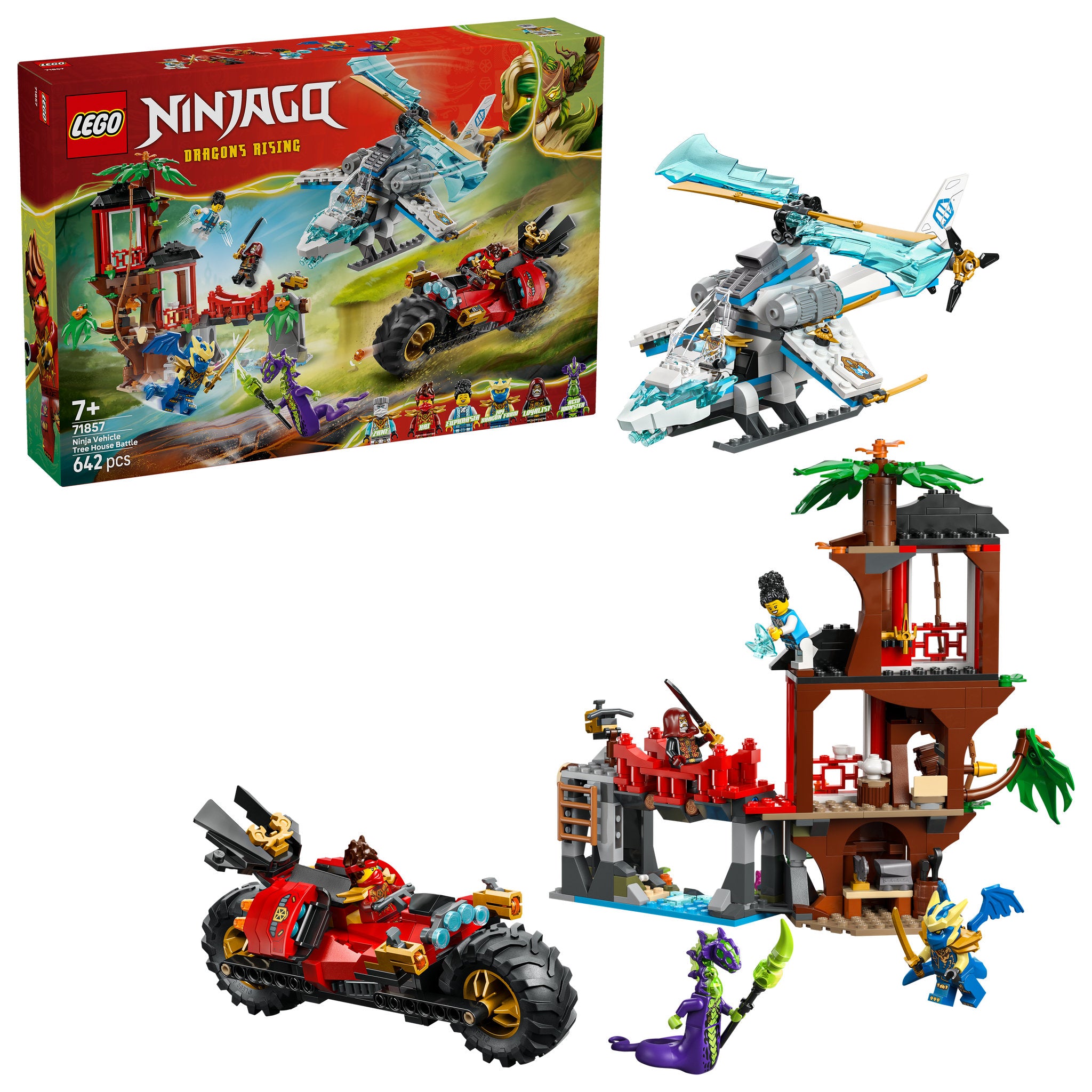 LEGO 71857 NINJAGO Ninja Vehicle Tree House Battle – Toyworld Australia