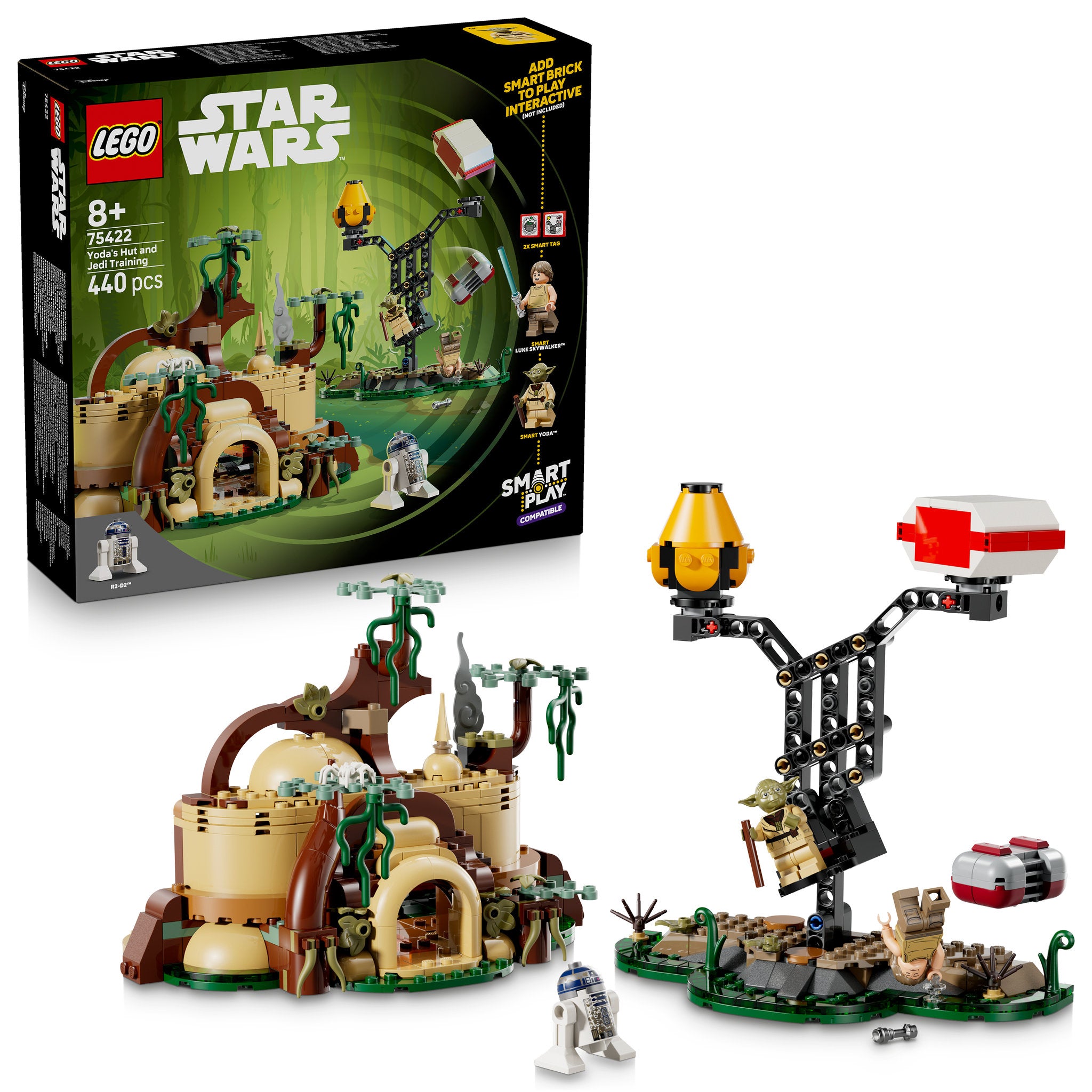 LEGO 75422 Star Wars SMART Play: Yoda's Hut and Jedi Training ...