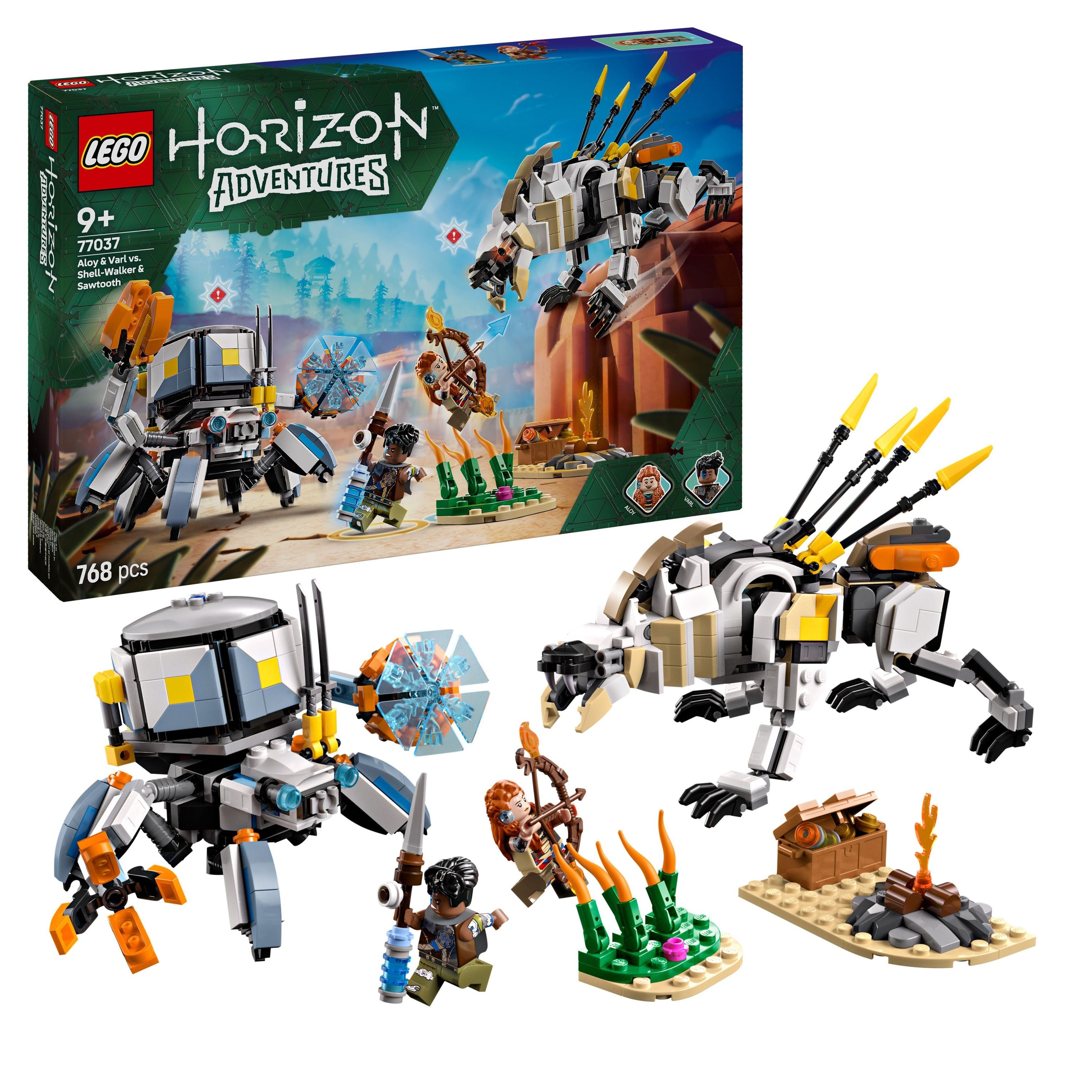 LEGO 77037 Horizon Adventures Aloy & Varl vs. Shell-Walker & Sawtooth ...