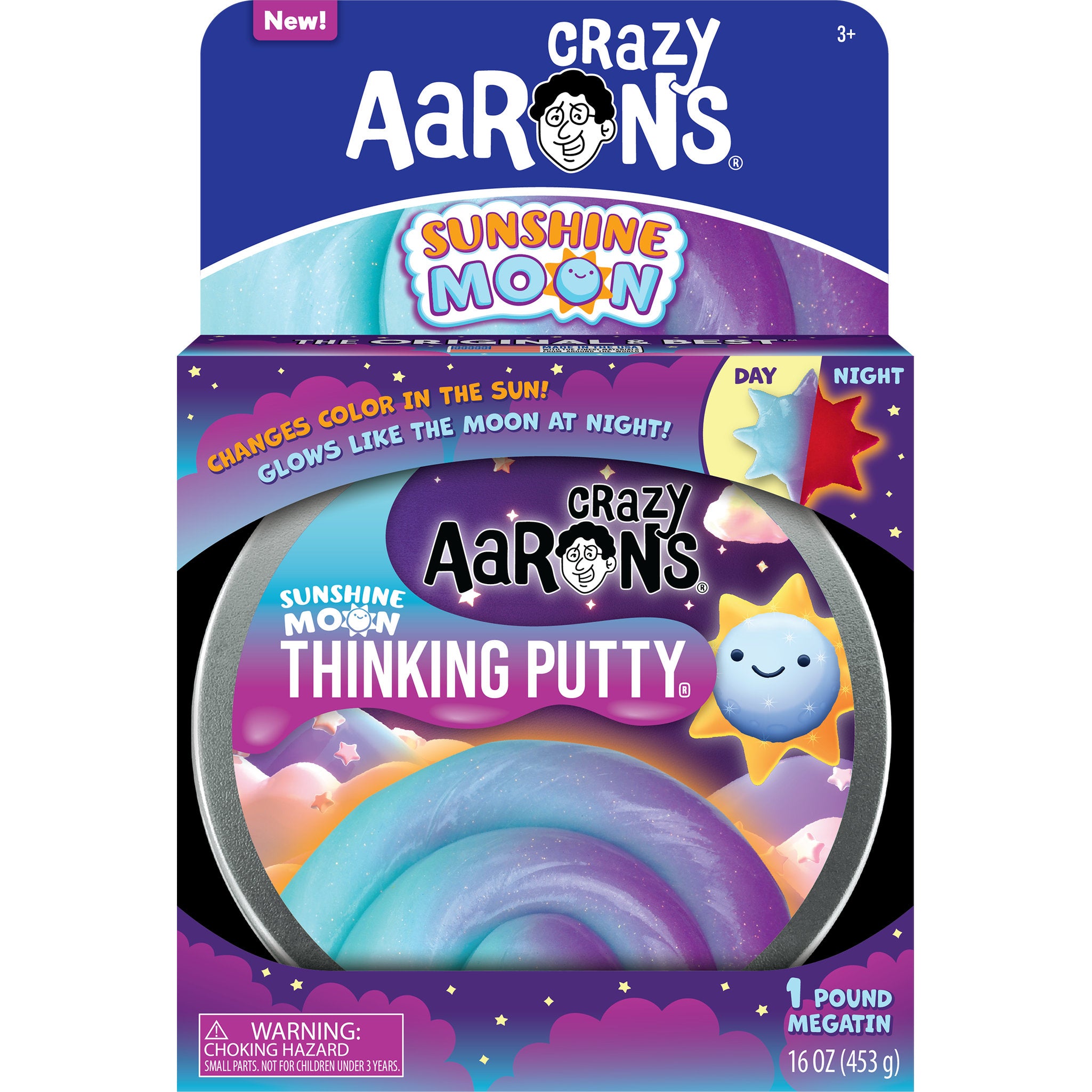 Crazy Aaron's Thinking Putty Mega Tin - Sunshine Moon – Toyworld Australia