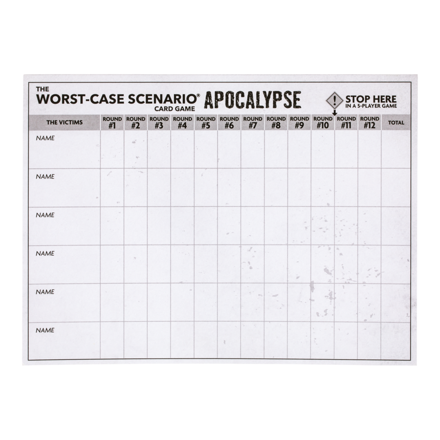 The Worst-Case Scenario Apocalypse Card Game – Toyworld Australia