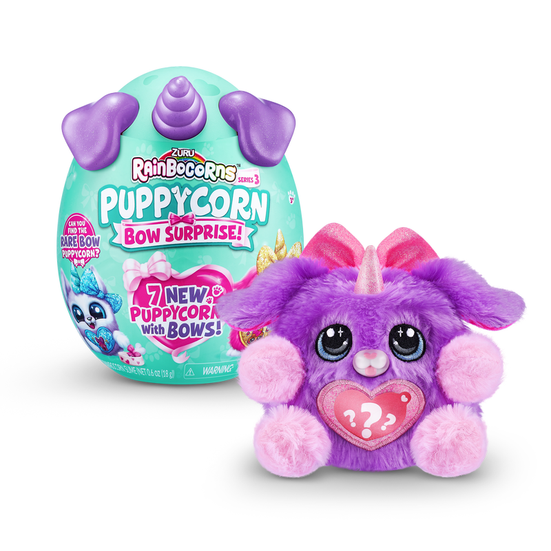 ZURU Rainbocorns Puppycorns Series 3 Bow Surprise Assorted Styles ...