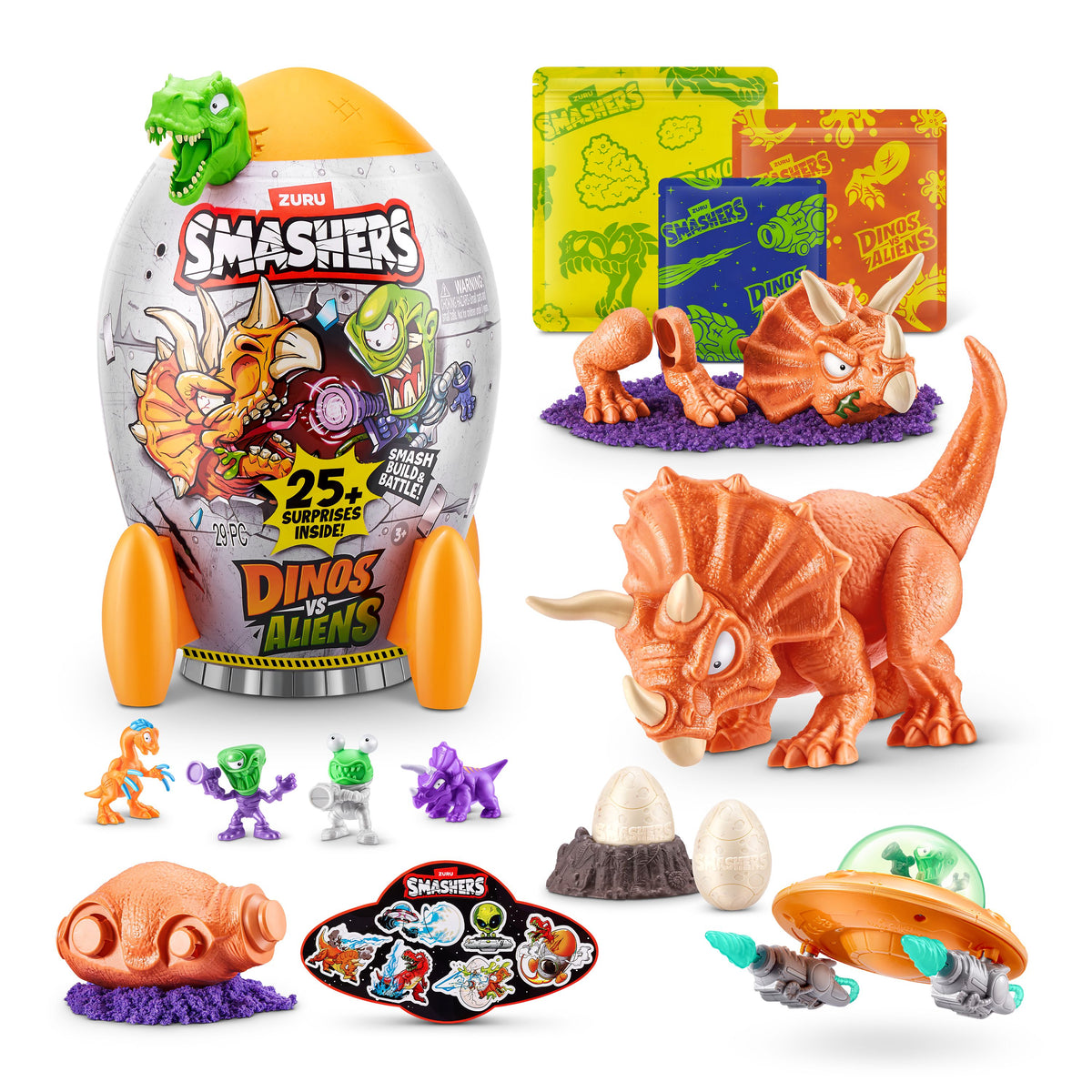 ZURU Smashers Dino VS Aliens Assorted Styles – Toyworld Australia