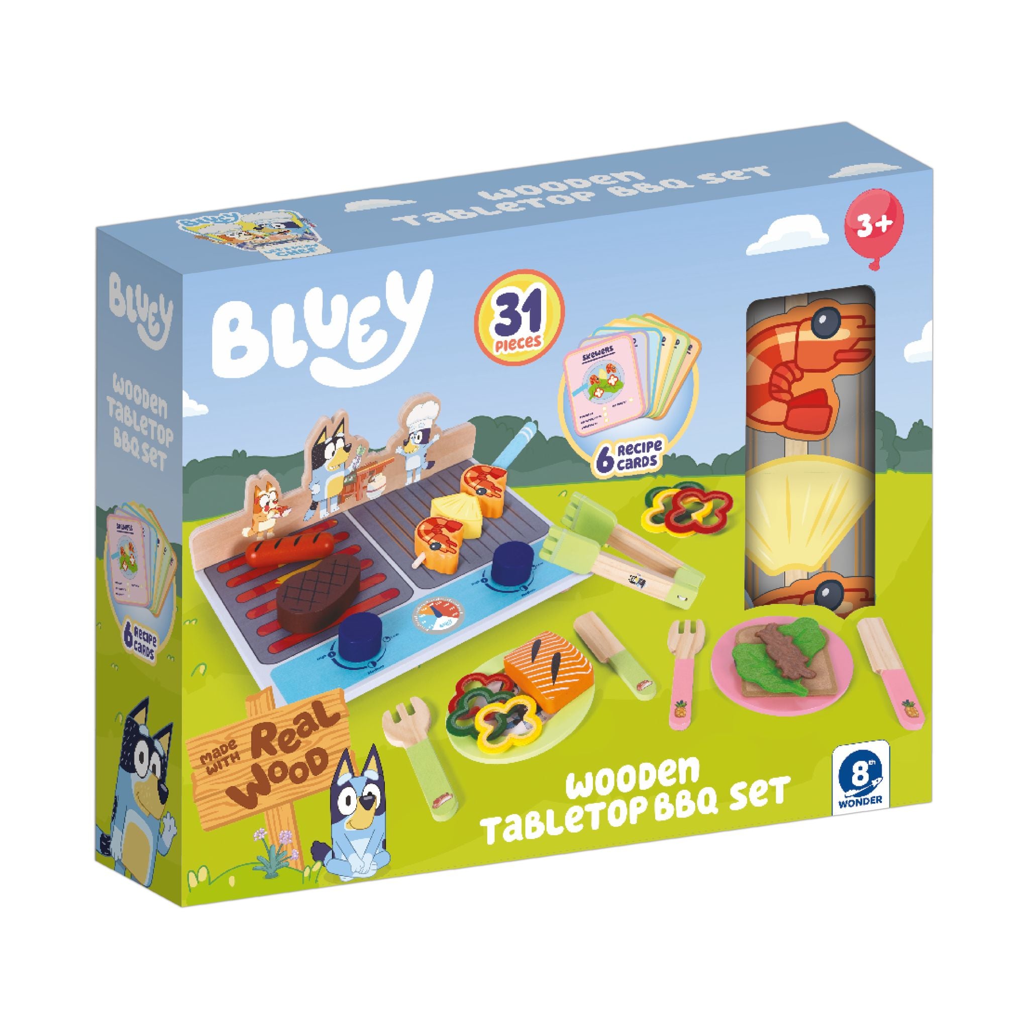 Bluey Wooden Tabletop BBQ Playset – Toyworld Australia