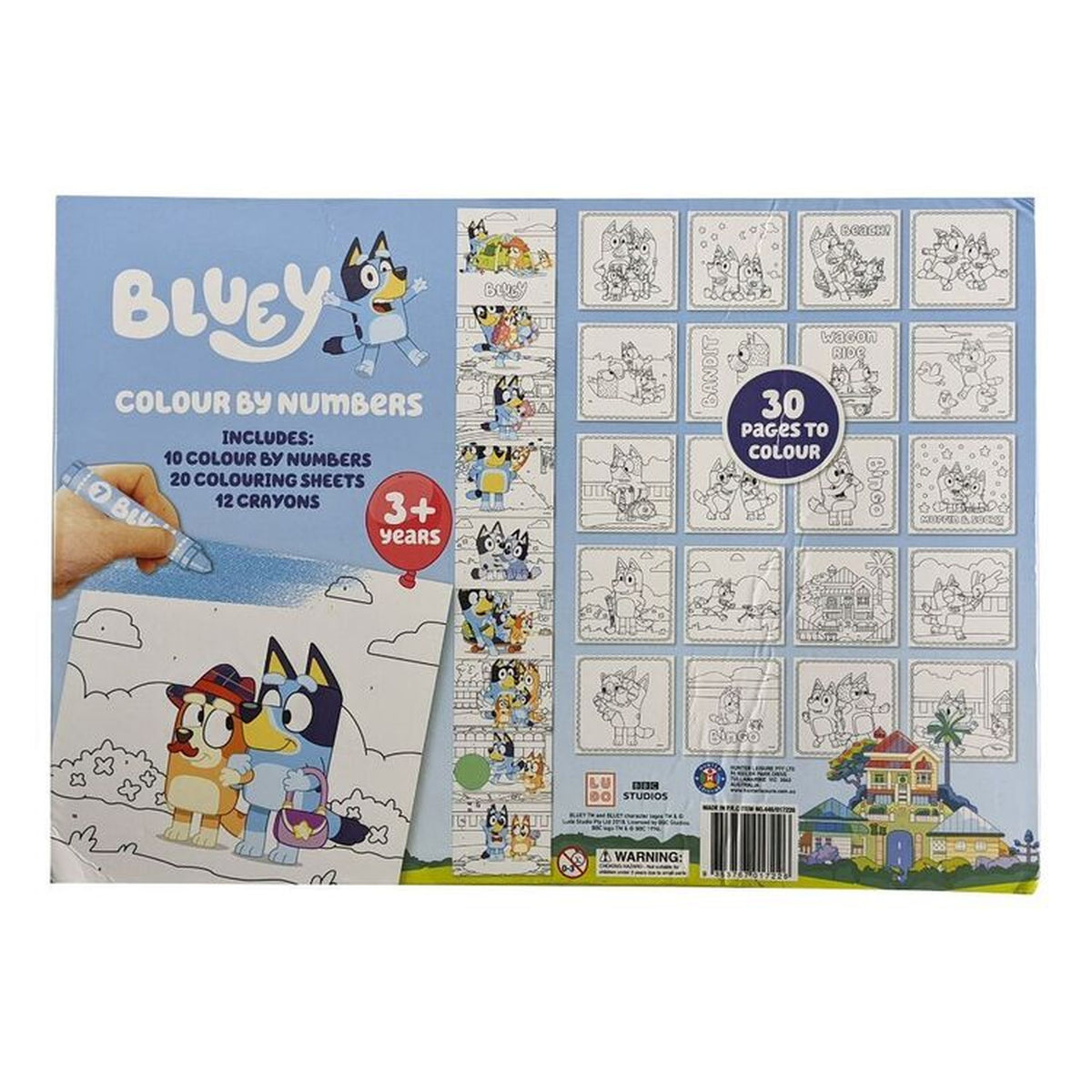 Bluey Colour By Numbers Set – Toyworld Australia