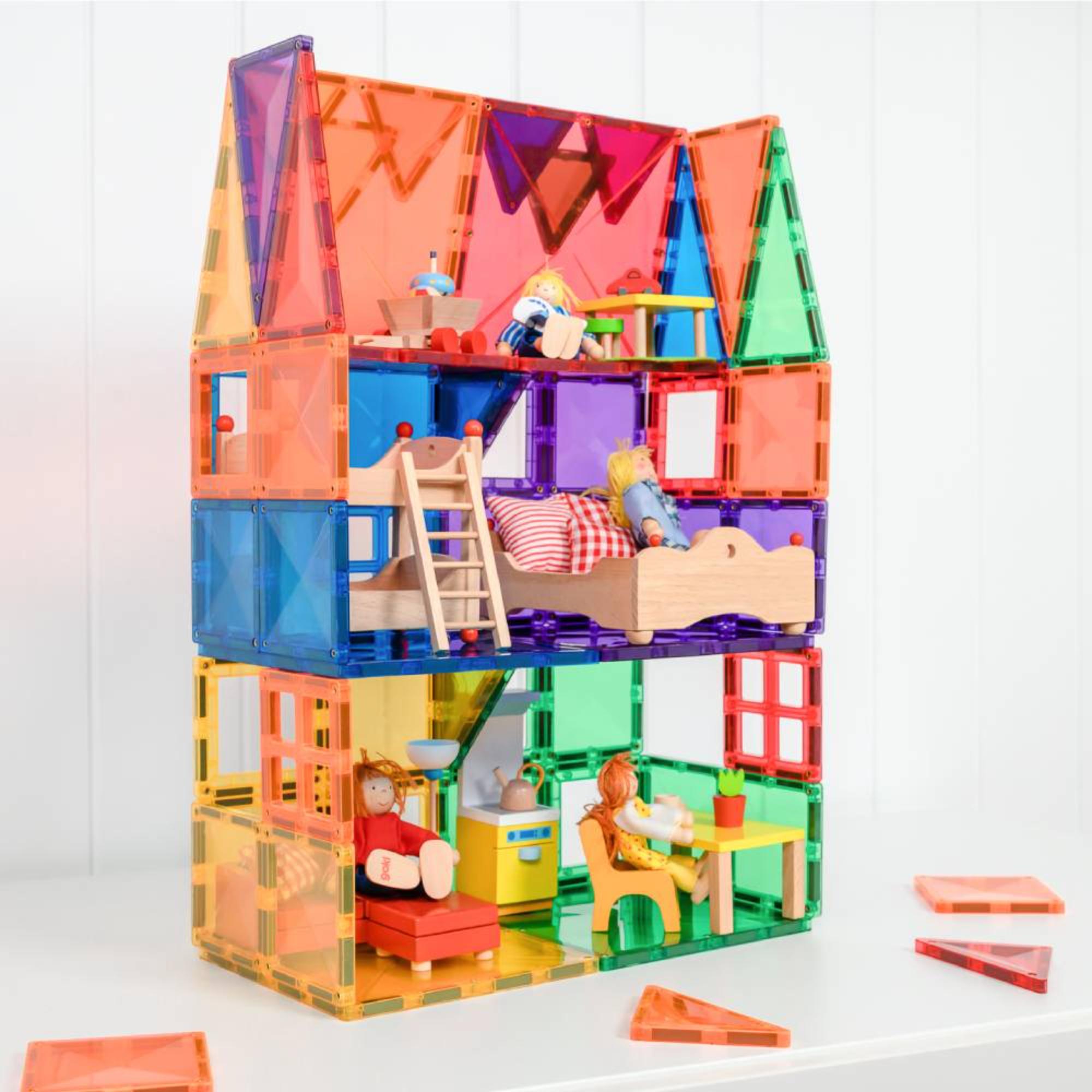 CONNETIX Magnetic Tiles 60 Piece Rainbow Starter Pack – Toyworld Australia