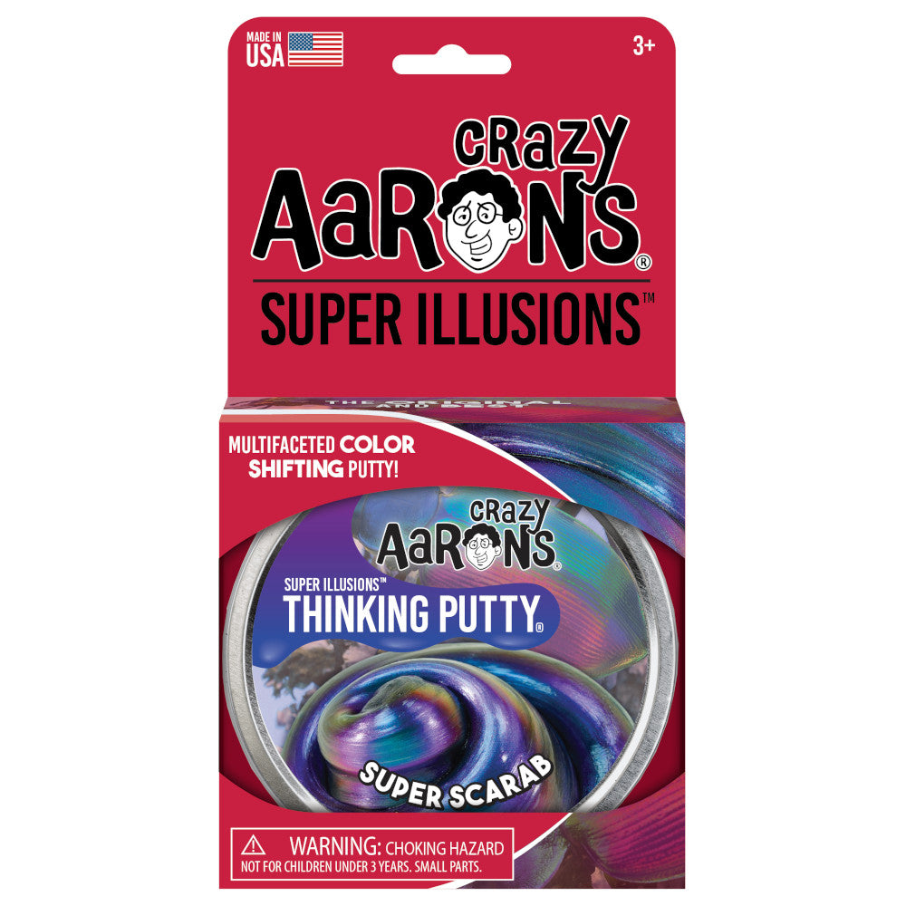 Crazy Aaron's Thinking Putty 4 Inch Super Illusions Super Scarab ...