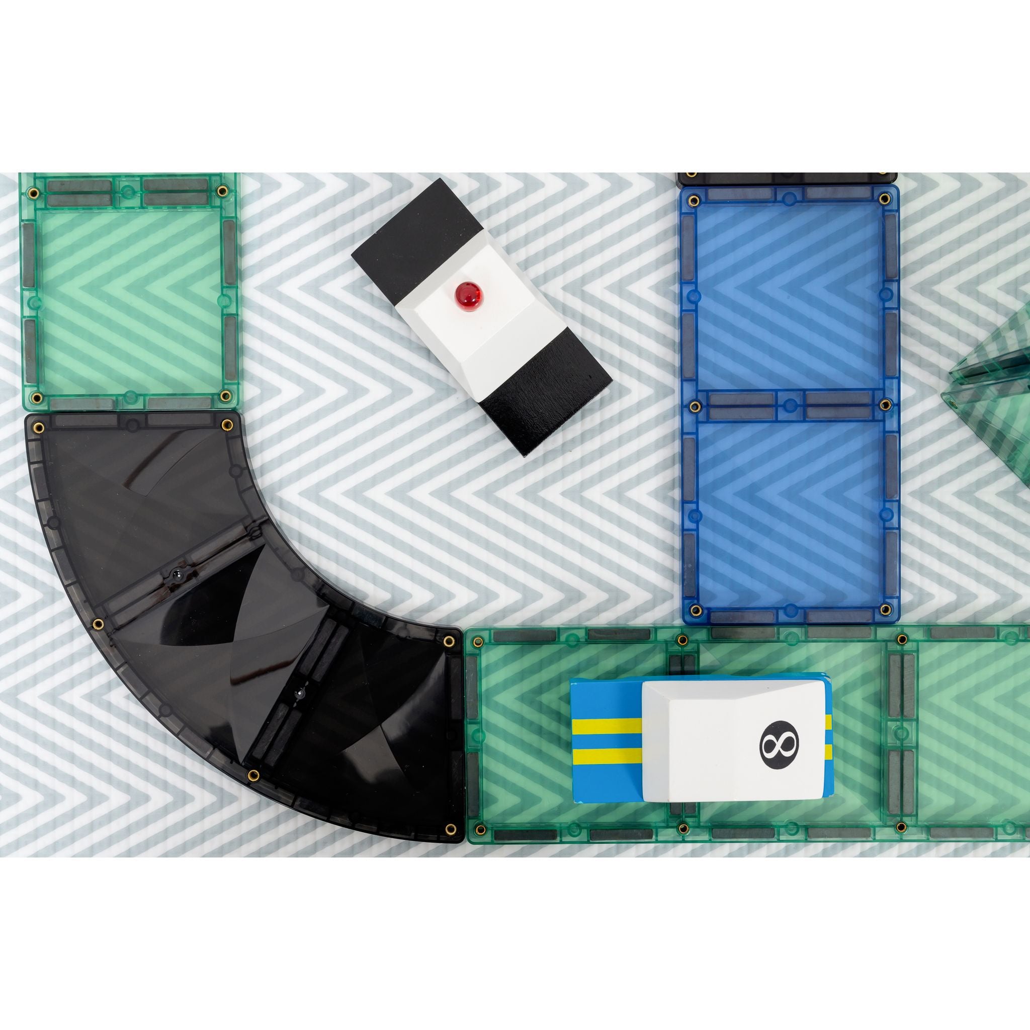 CONNETIX Magnetic Tiles 16 Piece Ramps & Intersections Pack – Toyworld ...