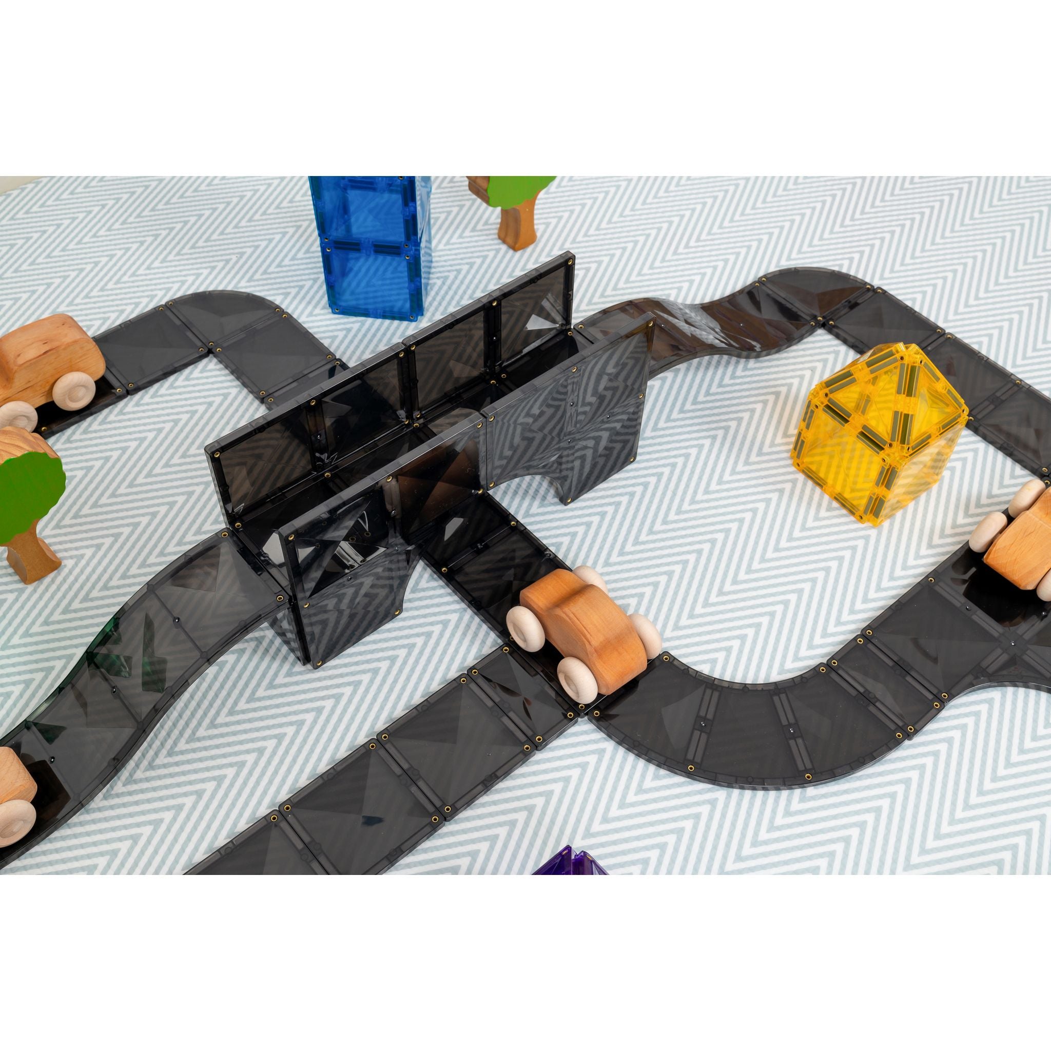 CONNETIX Magnetic Tiles 48 Piece Creative Roads Pack – Toyworld Australia