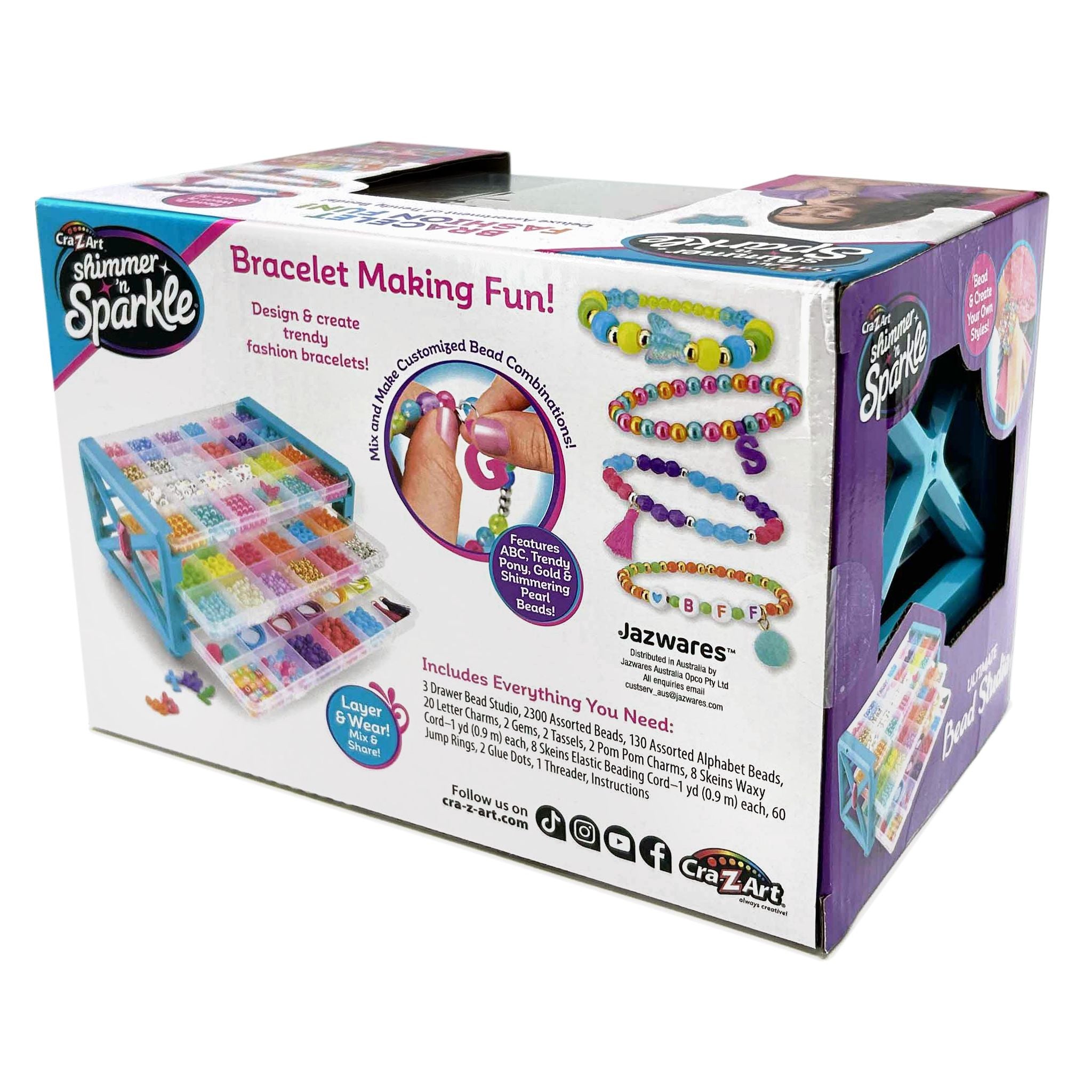 Cra-Z-Art Shimmer 'N Sparkle Ultimate Bead Studio – Toyworld Australia