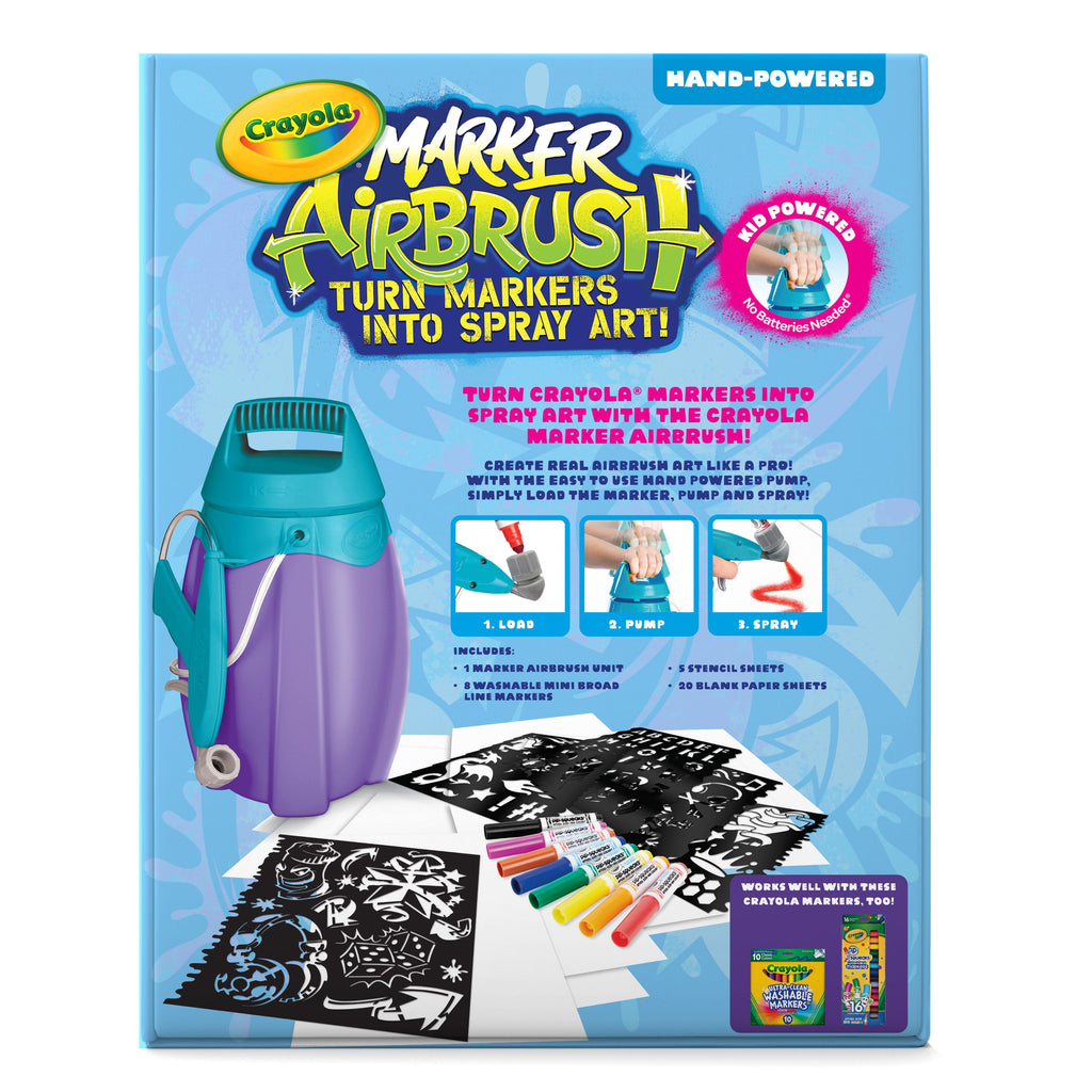 Crayola Marker Airbrush Kit Toyworld Australia