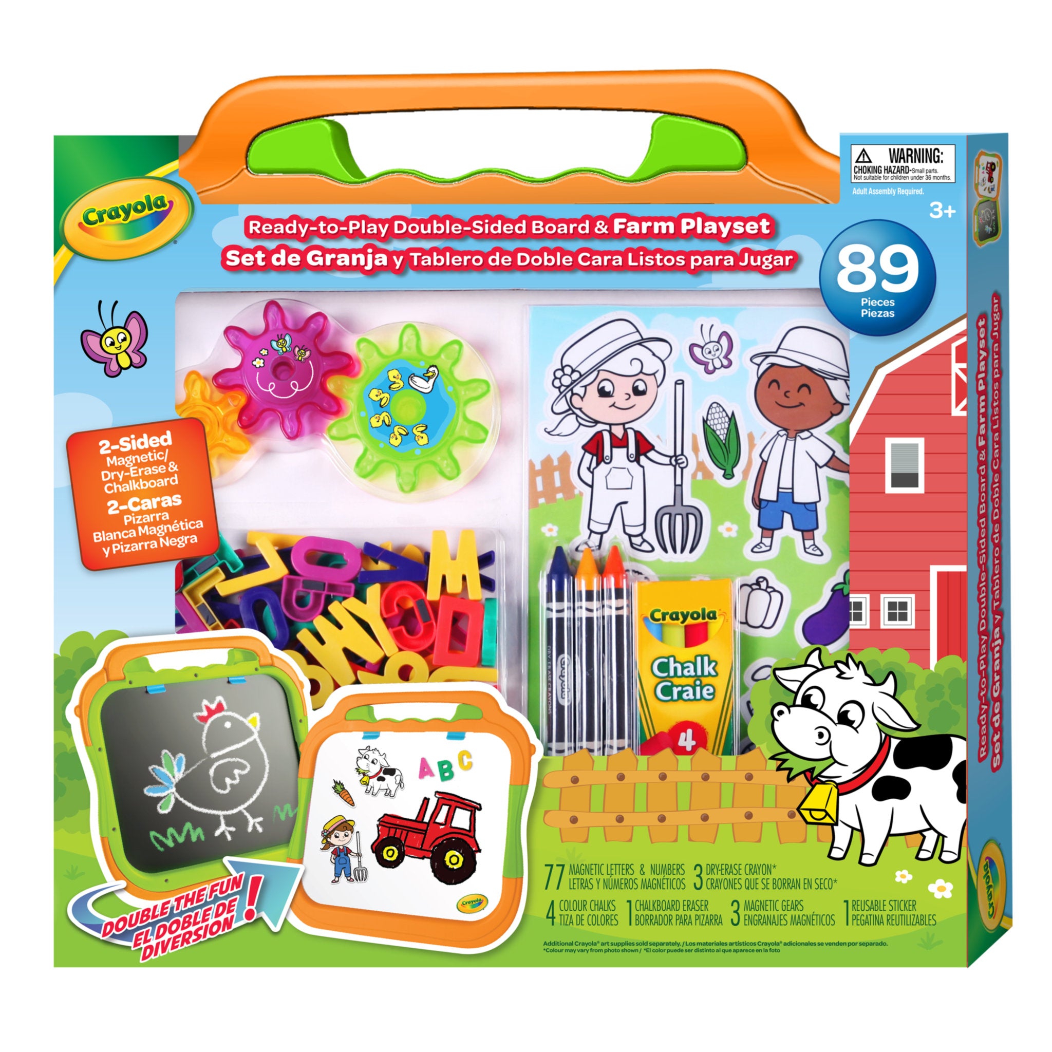 Crayola Ready-to-Play Double-Sided Board & Farm Playset – Toyworld ...