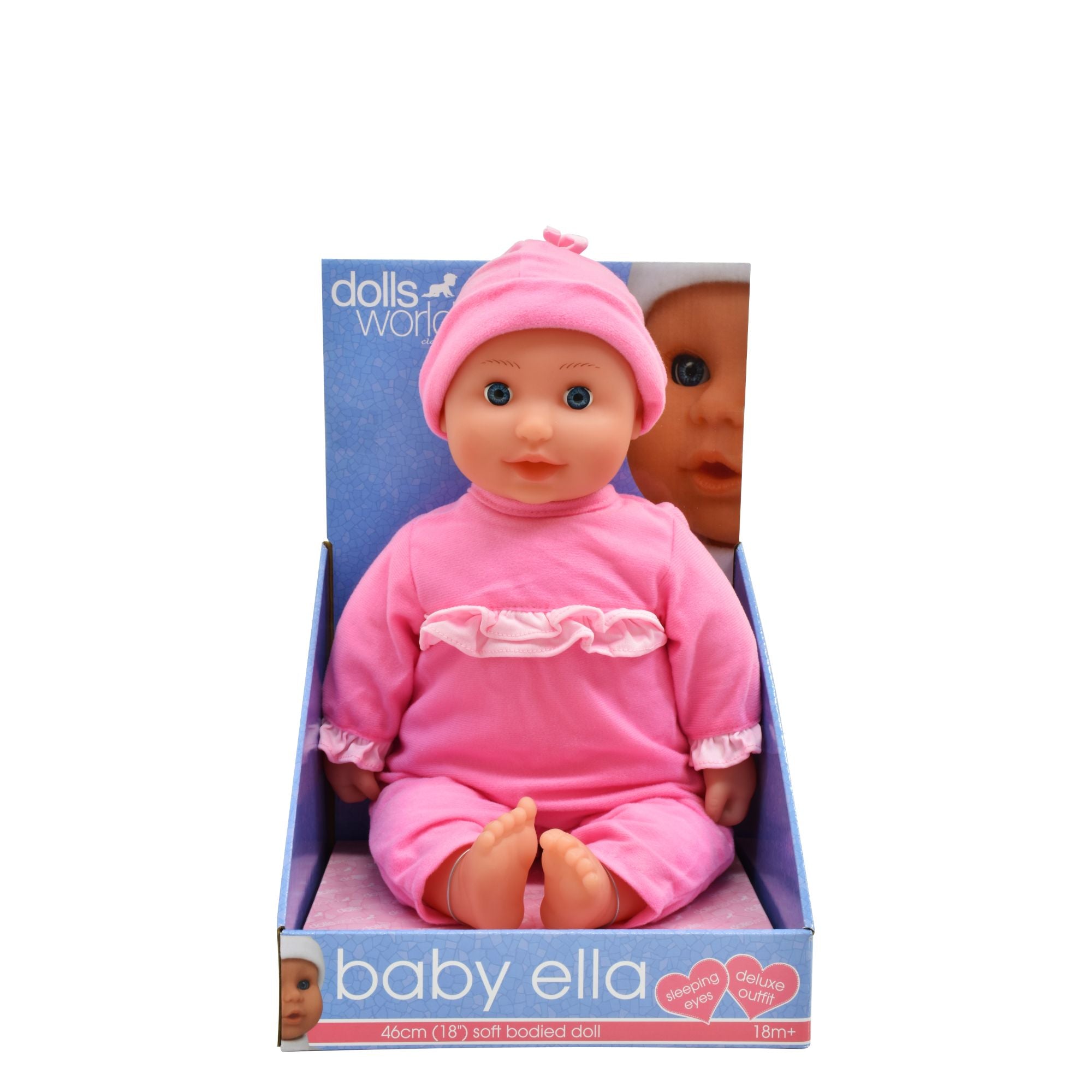 Dolls World Baby Ella 46cm Soft Bodied Doll Assorted Styles – Toyworld ...