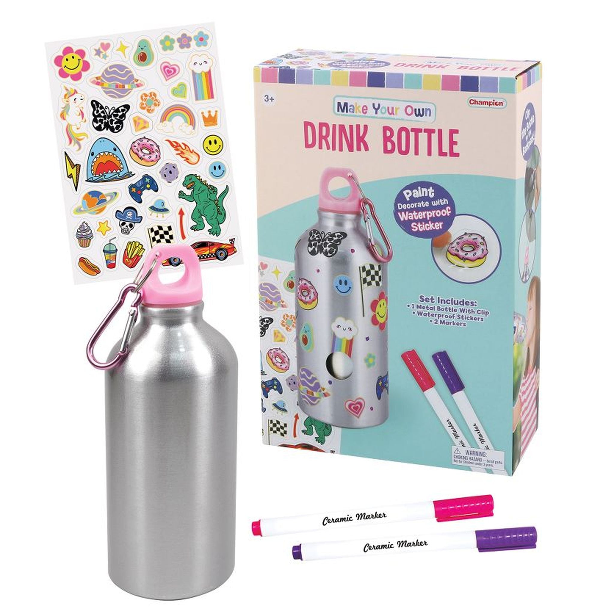 Decorate Your Own Drink Bottle Set – Toyworld Australia