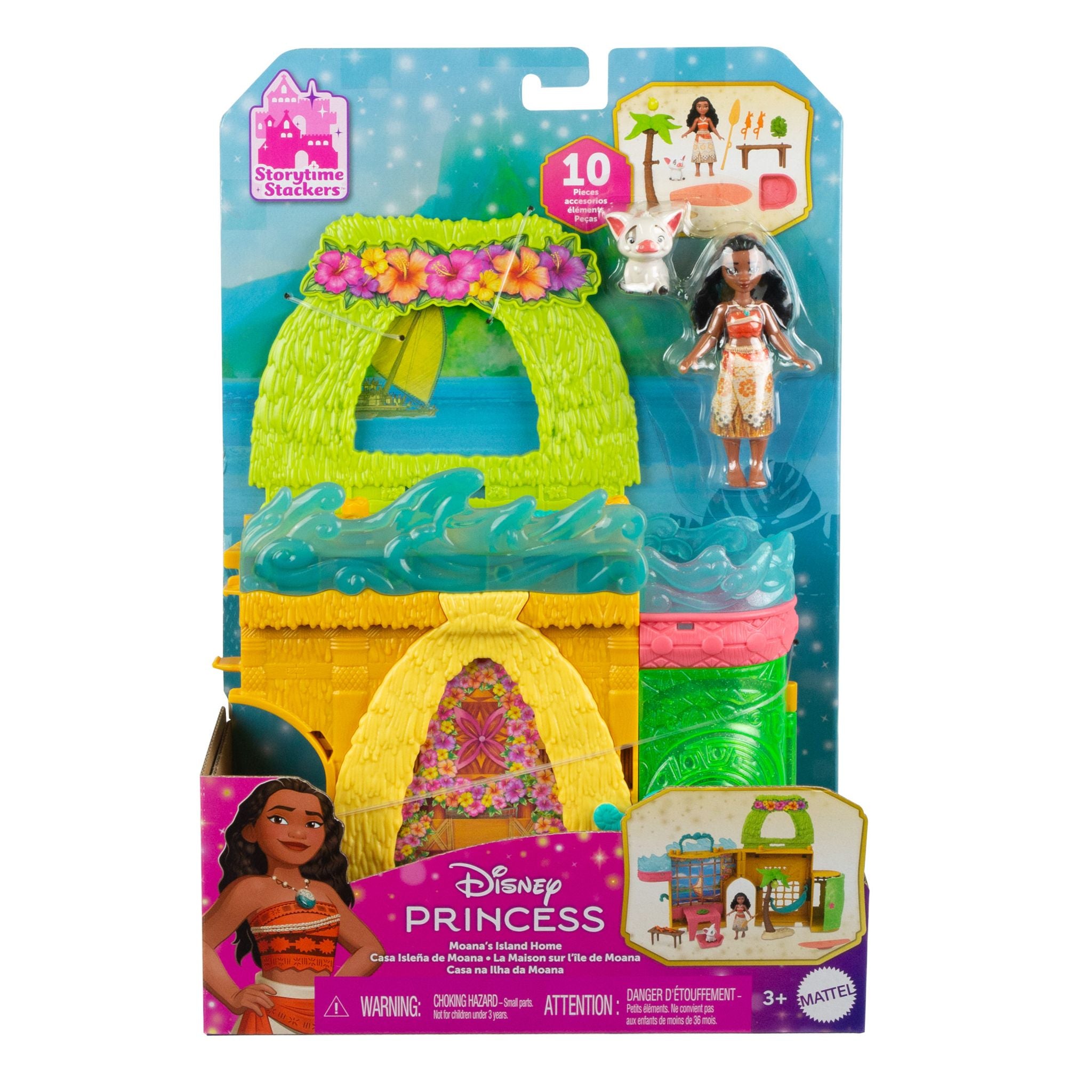 Disney Princess Moana's Island Home Storytime Stackers Small Castle ...