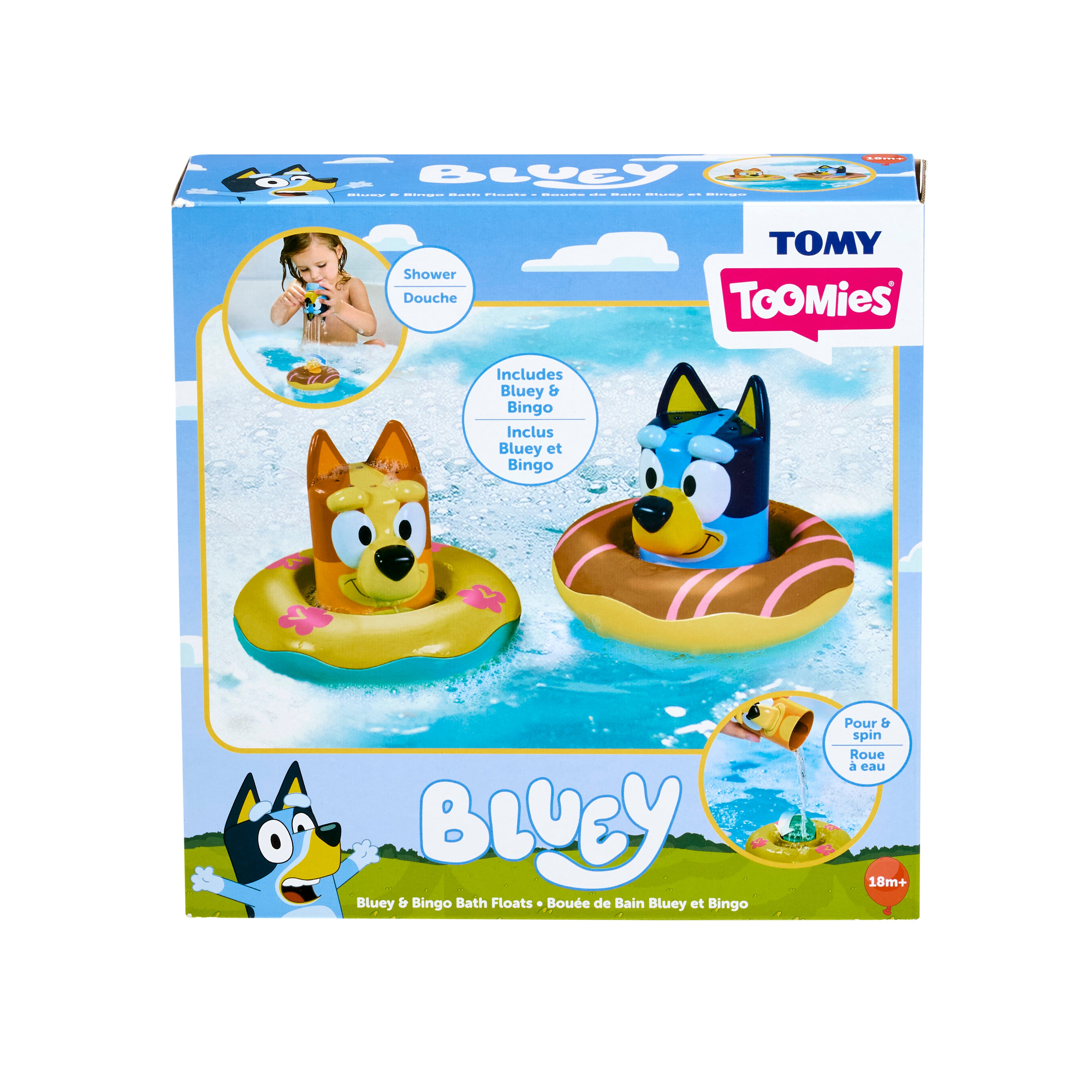 TOMY Toomies Bluey Bath Floats 2 Pack – Toyworld Australia