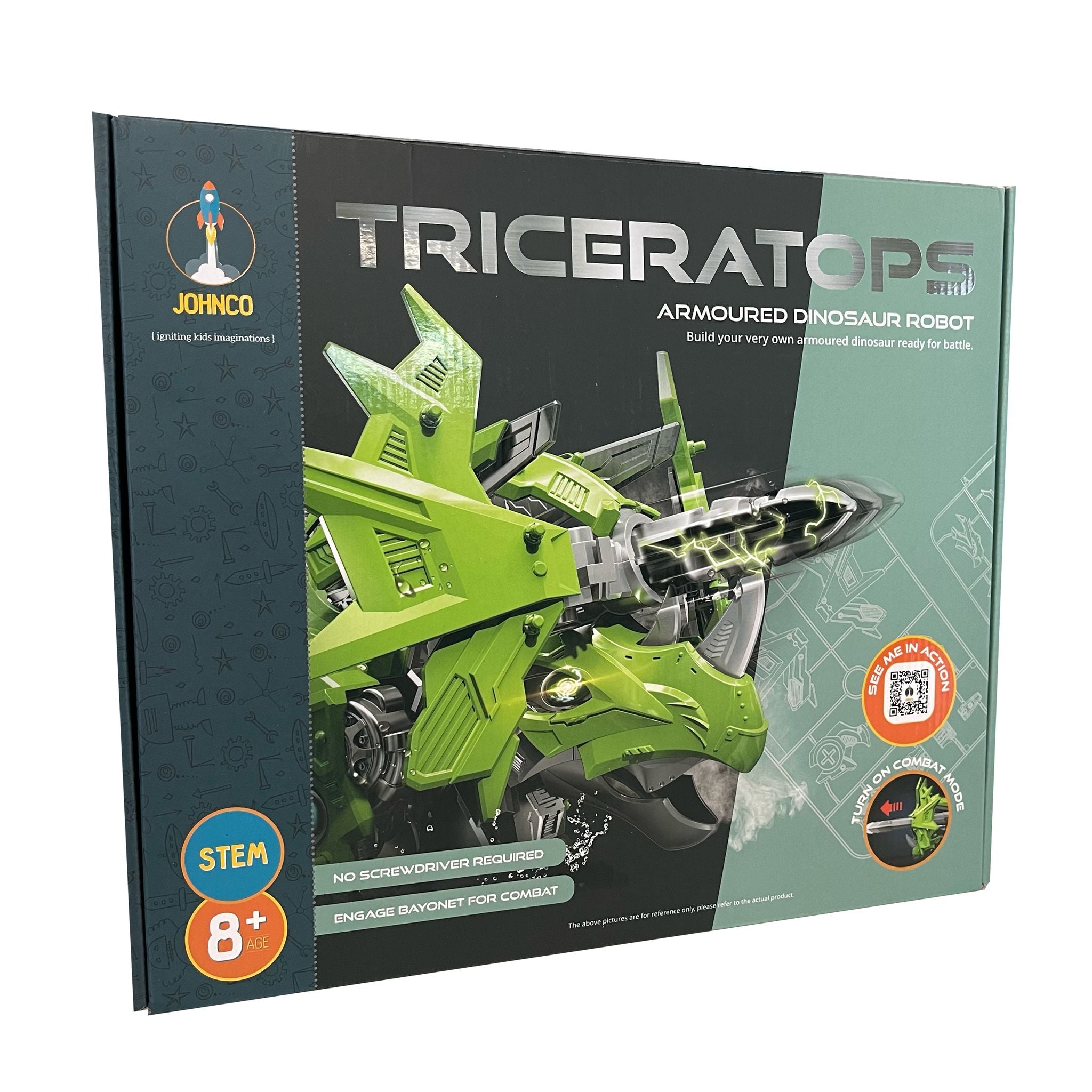 Johnco Triceratops Armoured Dinosaur Robot – Toyworld Australia