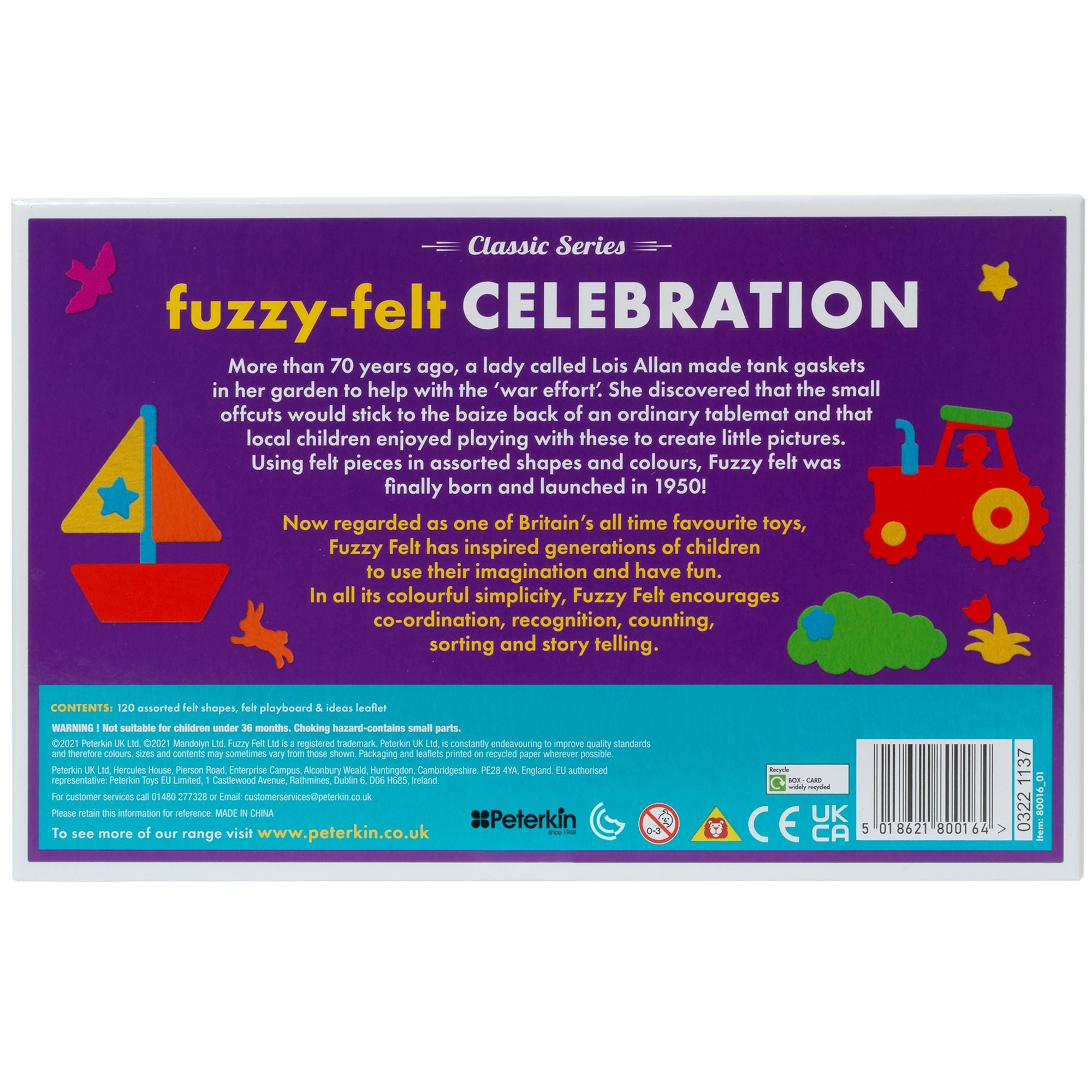 Fuzzy Felt Classic Deluxe Box - Celebration – Toyworld Australia