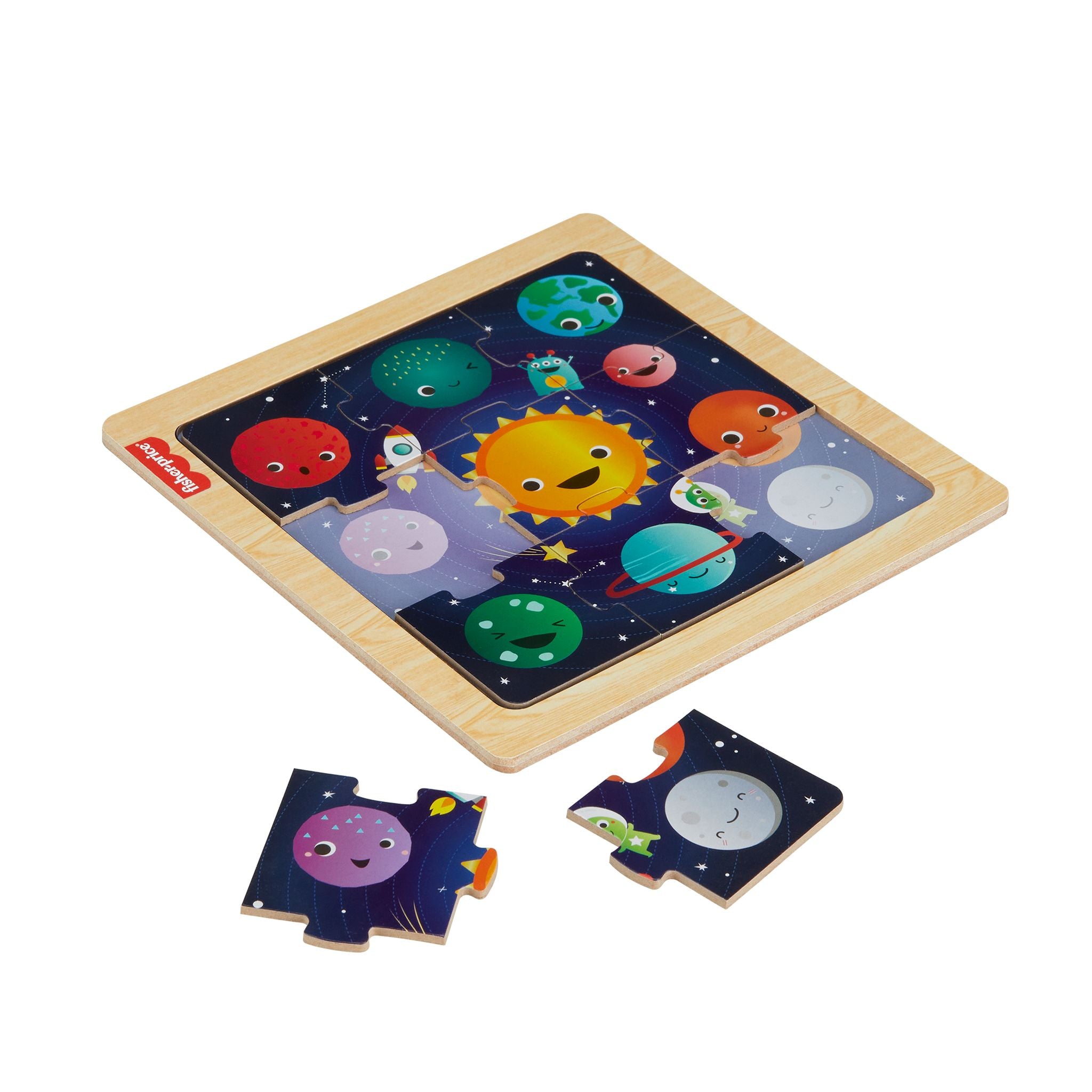Fisher-Price Wooden Jigsaw Puzzle - Solar System – Toyworld Australia
