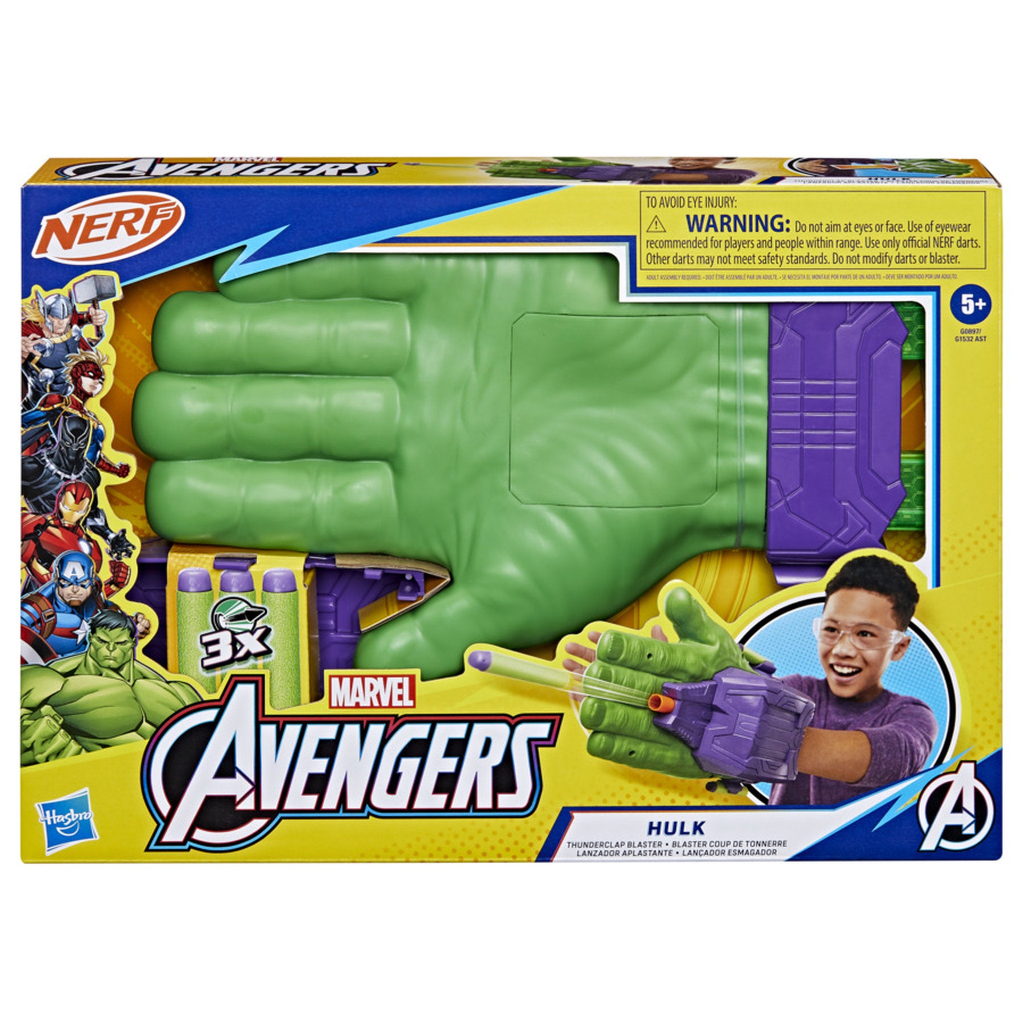 NERF Marvel Avengers Hulk: Thunderclap Blaster – Toyworld Australia