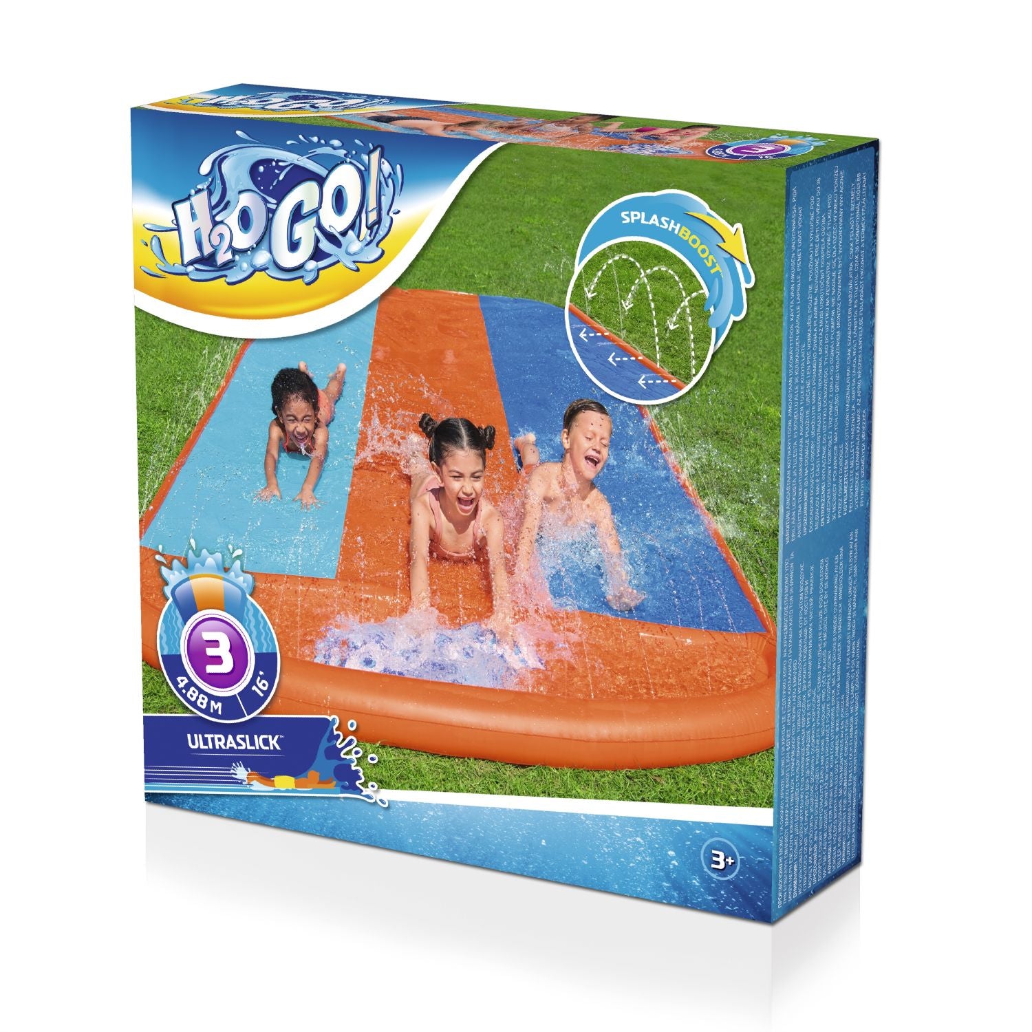 H2OGO! Triple Water Slip & Slide 16Ft/4.88M – Toyworld Australia