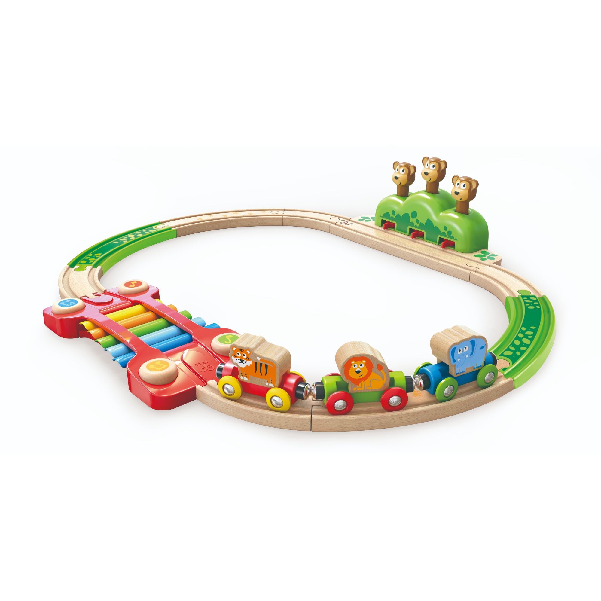Hape Music And Monkey Railway – Toyworld Australia