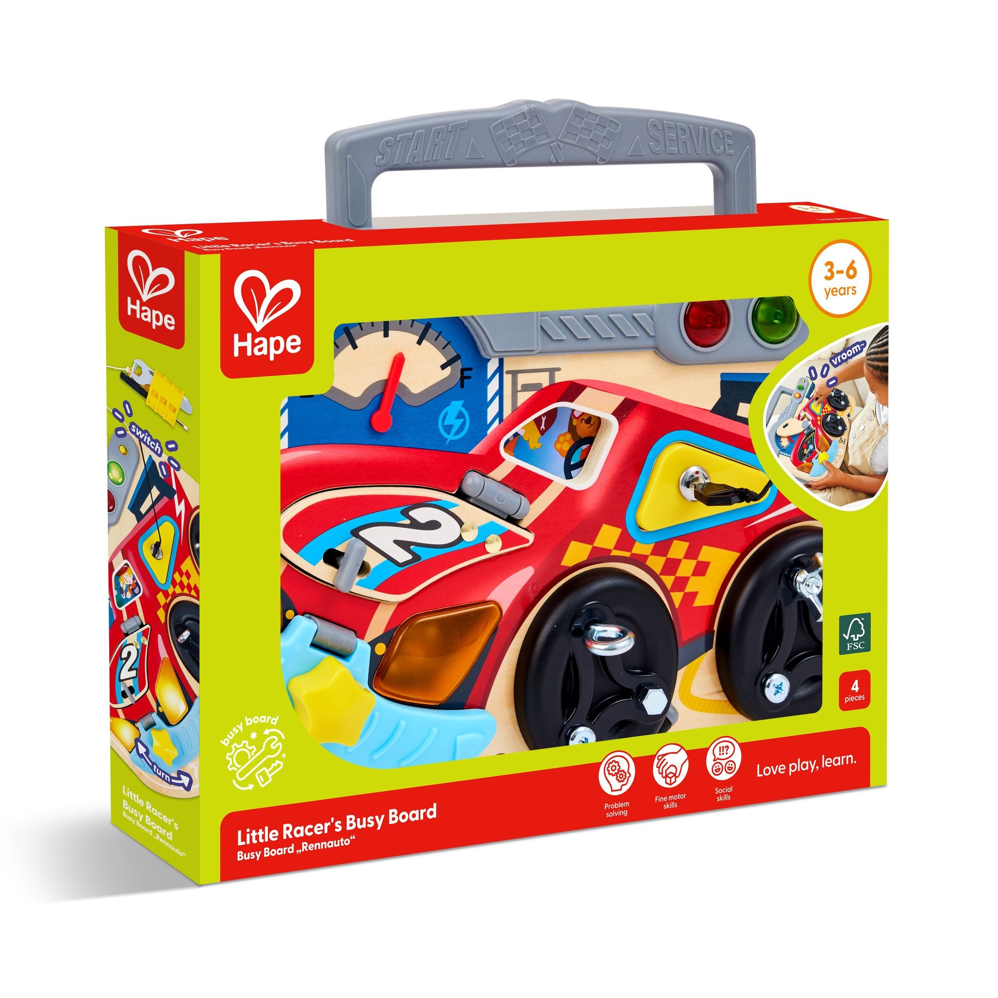 Hape Little Racer's Busy Board – Toyworld Australia
